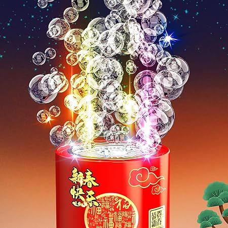 Amazon.com: Firework Bubble Machine | Automatic Bubble Maker Toys with ...