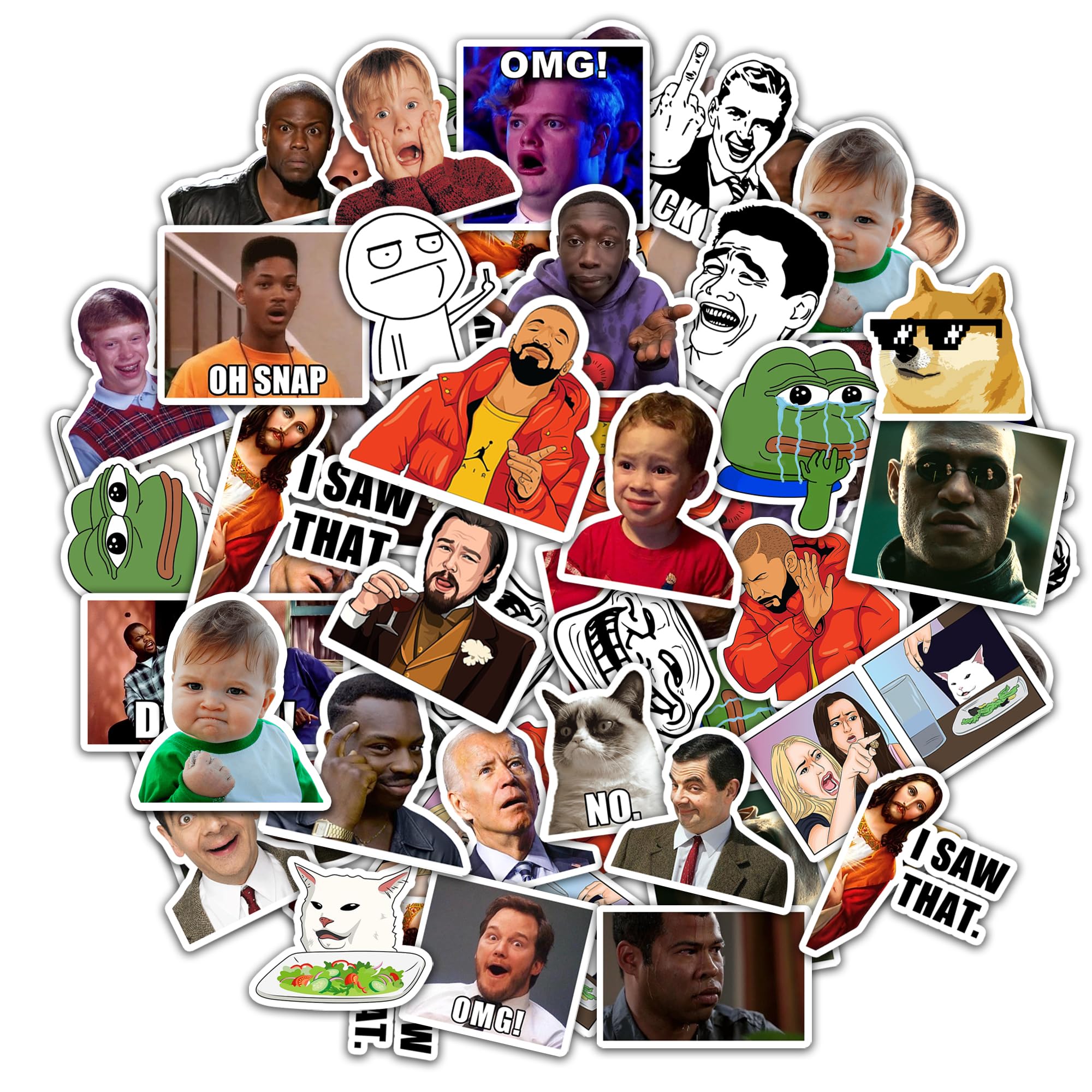 Amazon.com: 30PCS Funny Meme Stickers Pack for Laptop, Trendy Vinyl ...