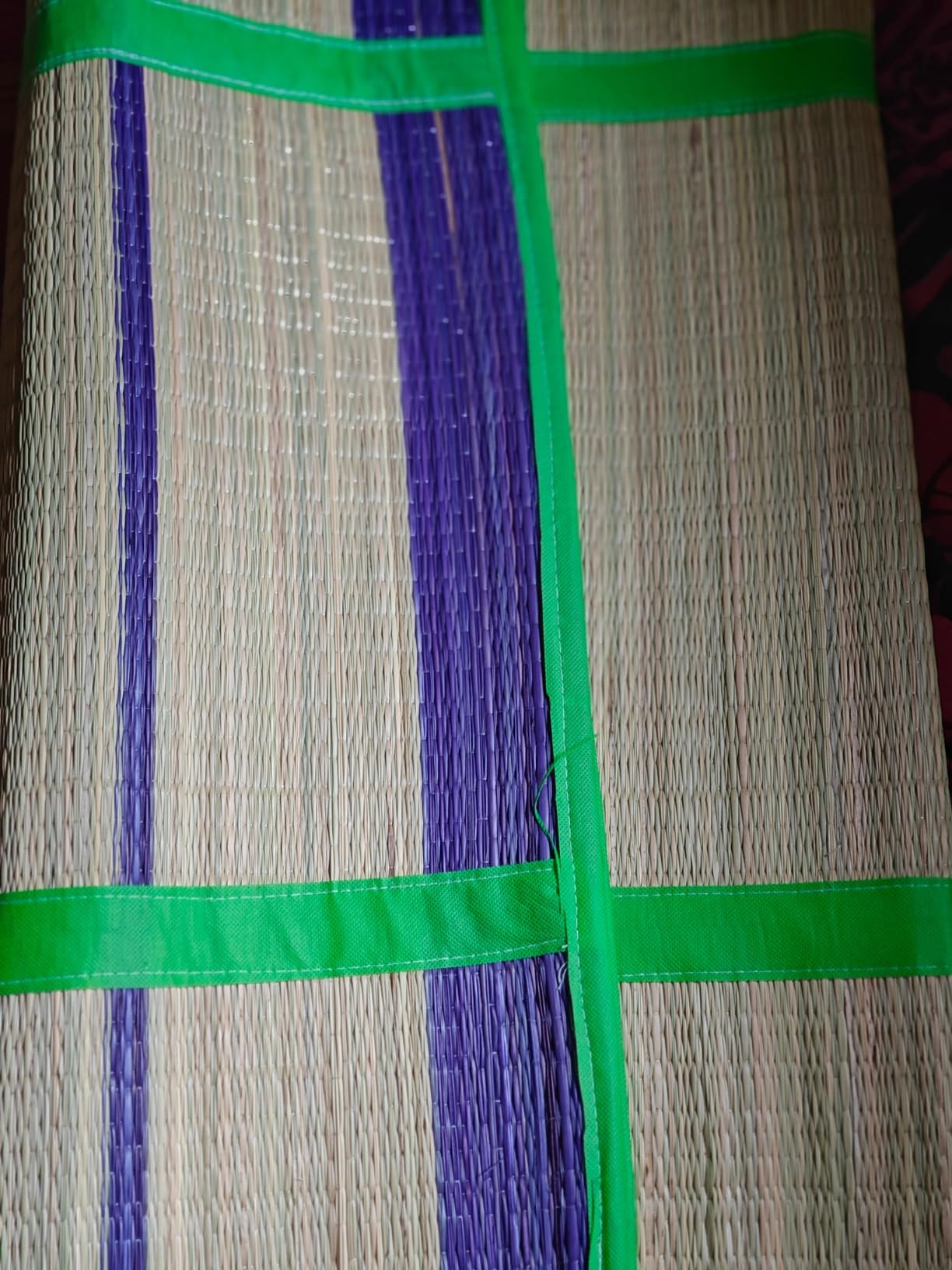 3 Folded River Grass Madurkathi mat Floor Chatai for Sleeping On Floor ...