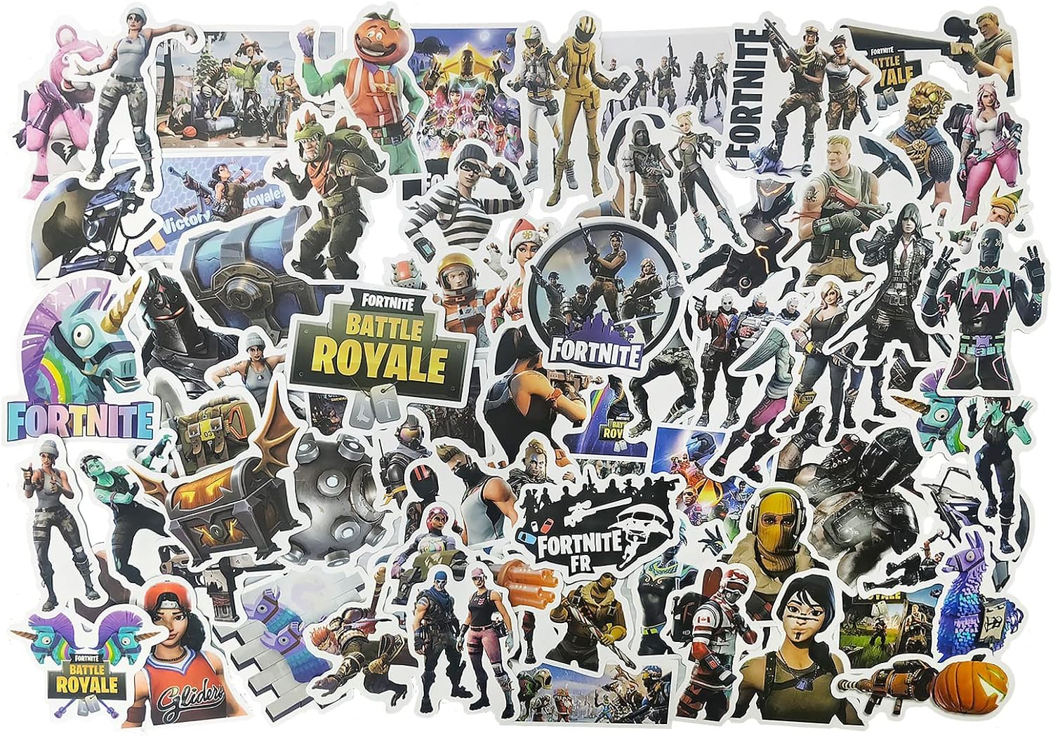 104 Pcs Fortnite sticker pack Video Game Stickers Packs for Skateboard ...