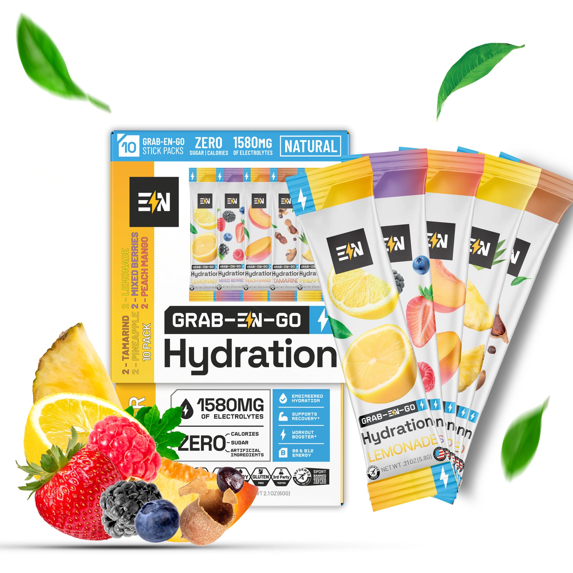 Snapklik.com : Engineered Nutrition EN Electrolytes Powder Packets ...