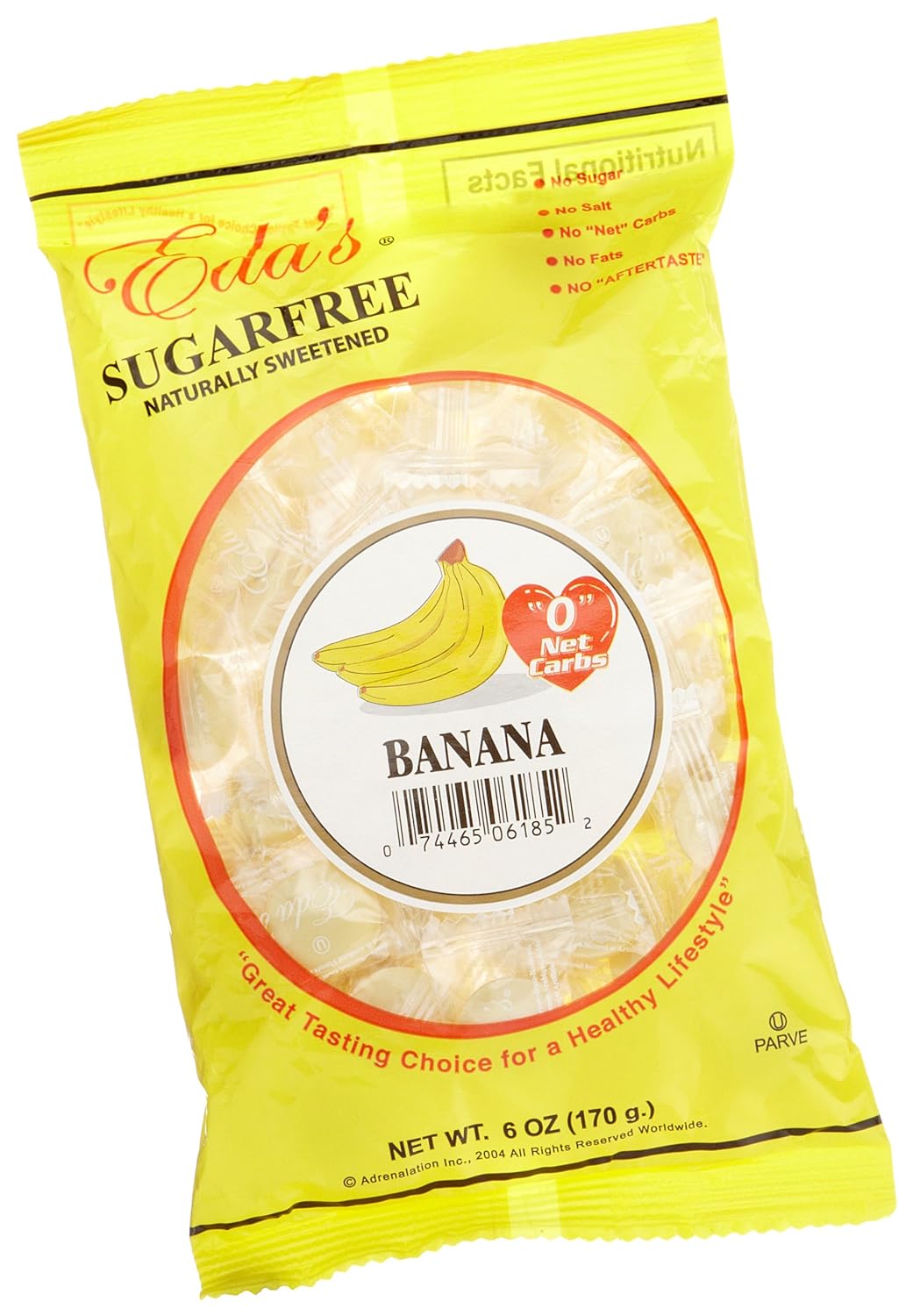 Amazon.com : Eda's Sugar Free Hard Candy, Bannana, 6-Ounce (Pack of 4 ...