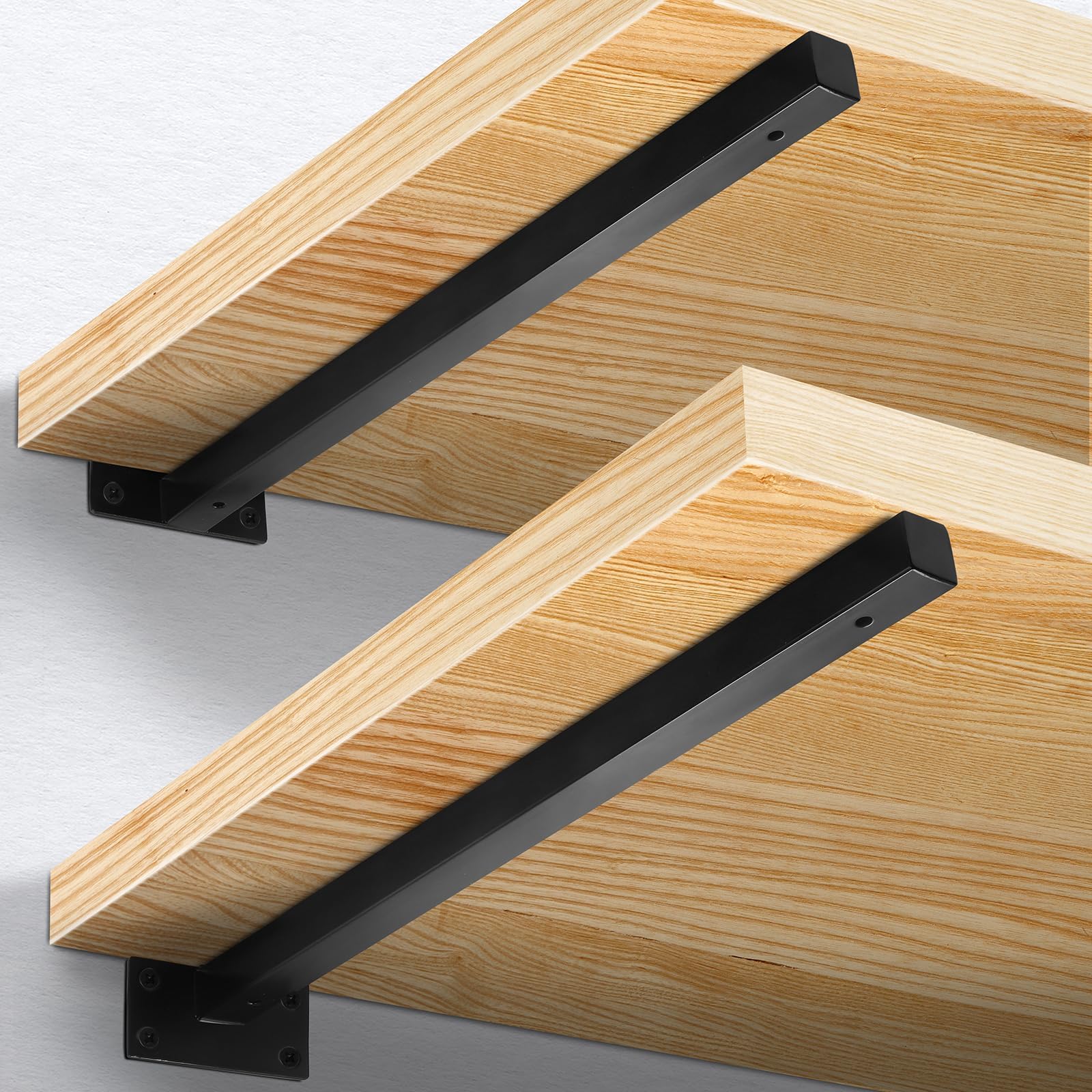 Amazon.com: Floating Shelf Brackets 12 inch, Heavy Duty Wall Shelf ...