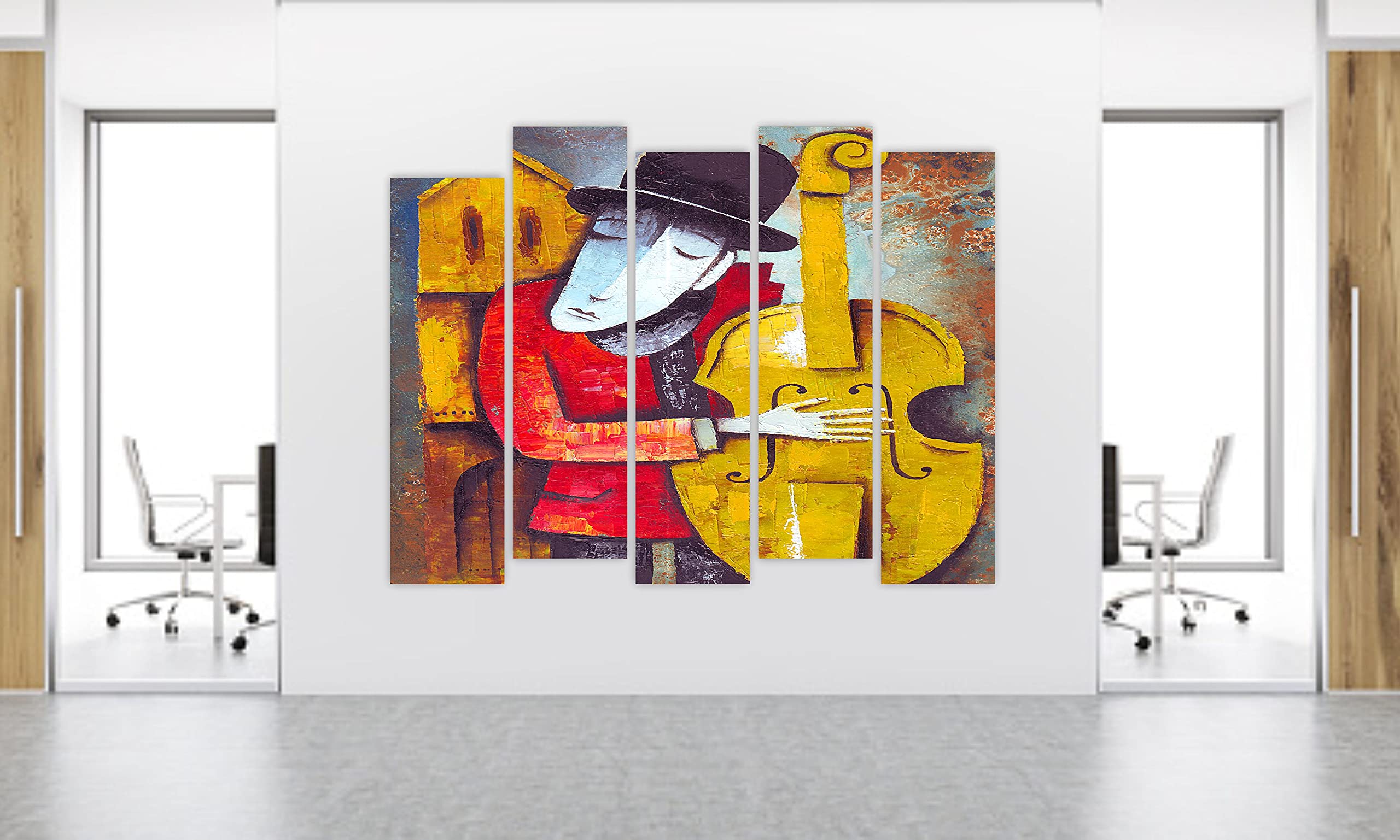 Buy All Your Design Multiple Frames Split Art Texture MDF Wall ...