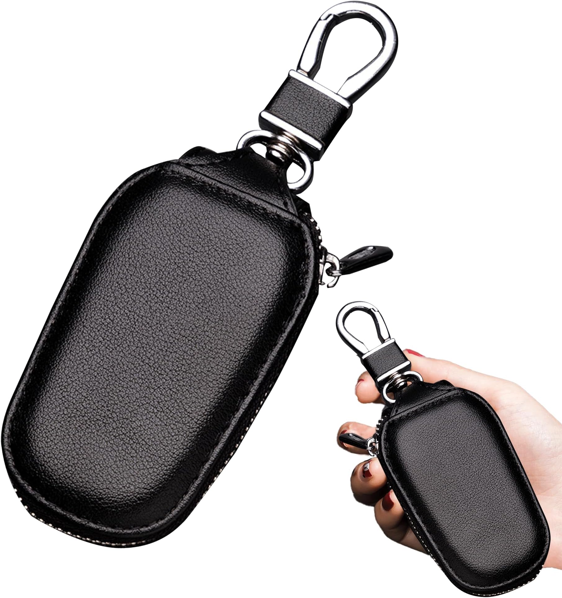 Car Key Case, Smart Key Holder Protection PU Leather Car key Chain bag ...