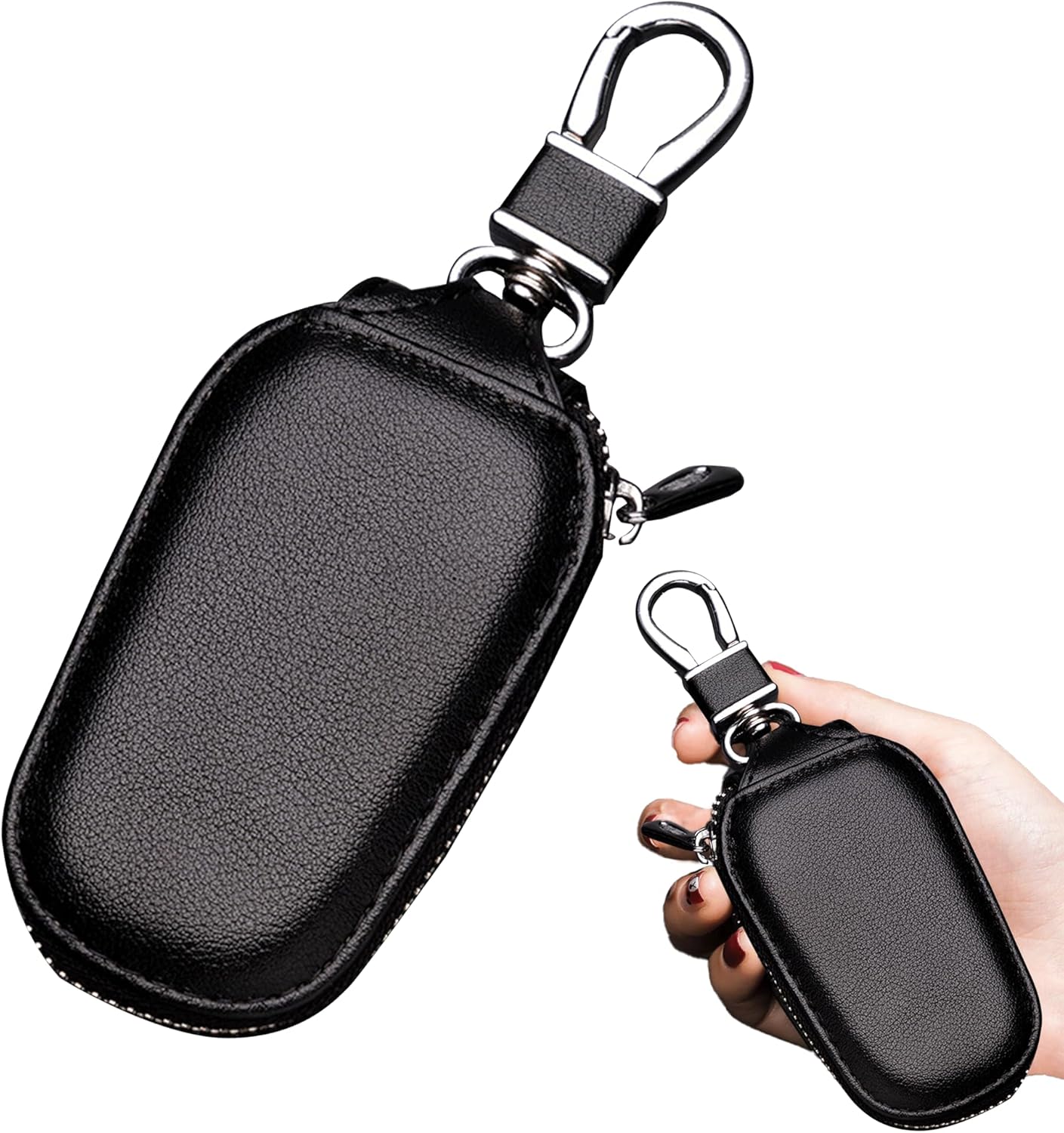 Car Key Case Leather Key Case Portable Key Pouch Smart Key Holder ...
