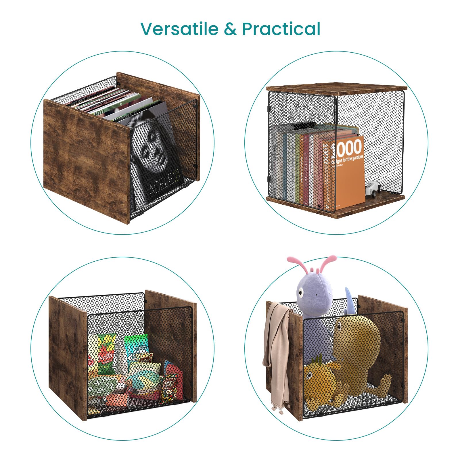 Snapklik.com : Vinyl Record Storage, DIY Stackable Album Storage Box ...