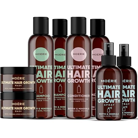 Amazon.com : Moerie Ultimate Hair Growth Shampoo – For Longer, Thicker ...