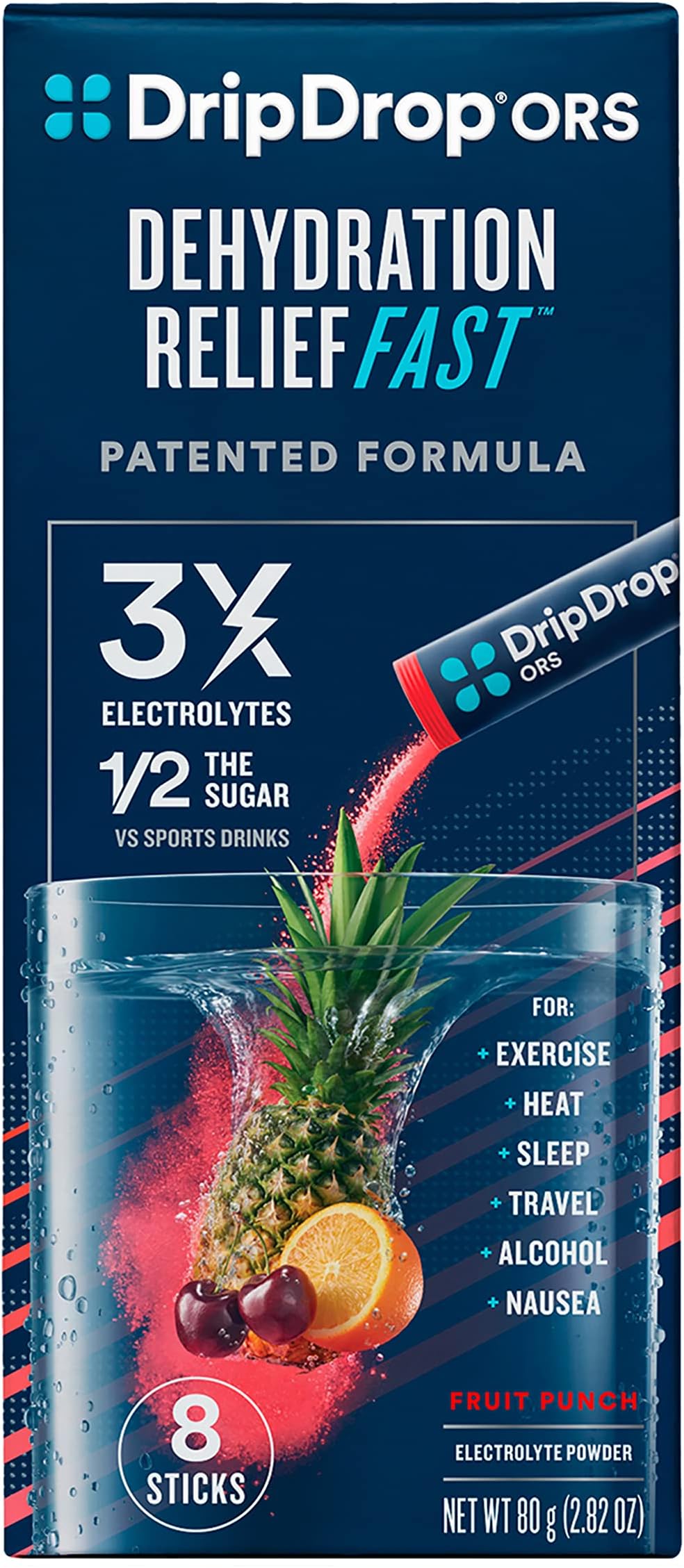 Amazon.com: DripDrop, ORS Electrolyte Powder for Fast Dehydration ...