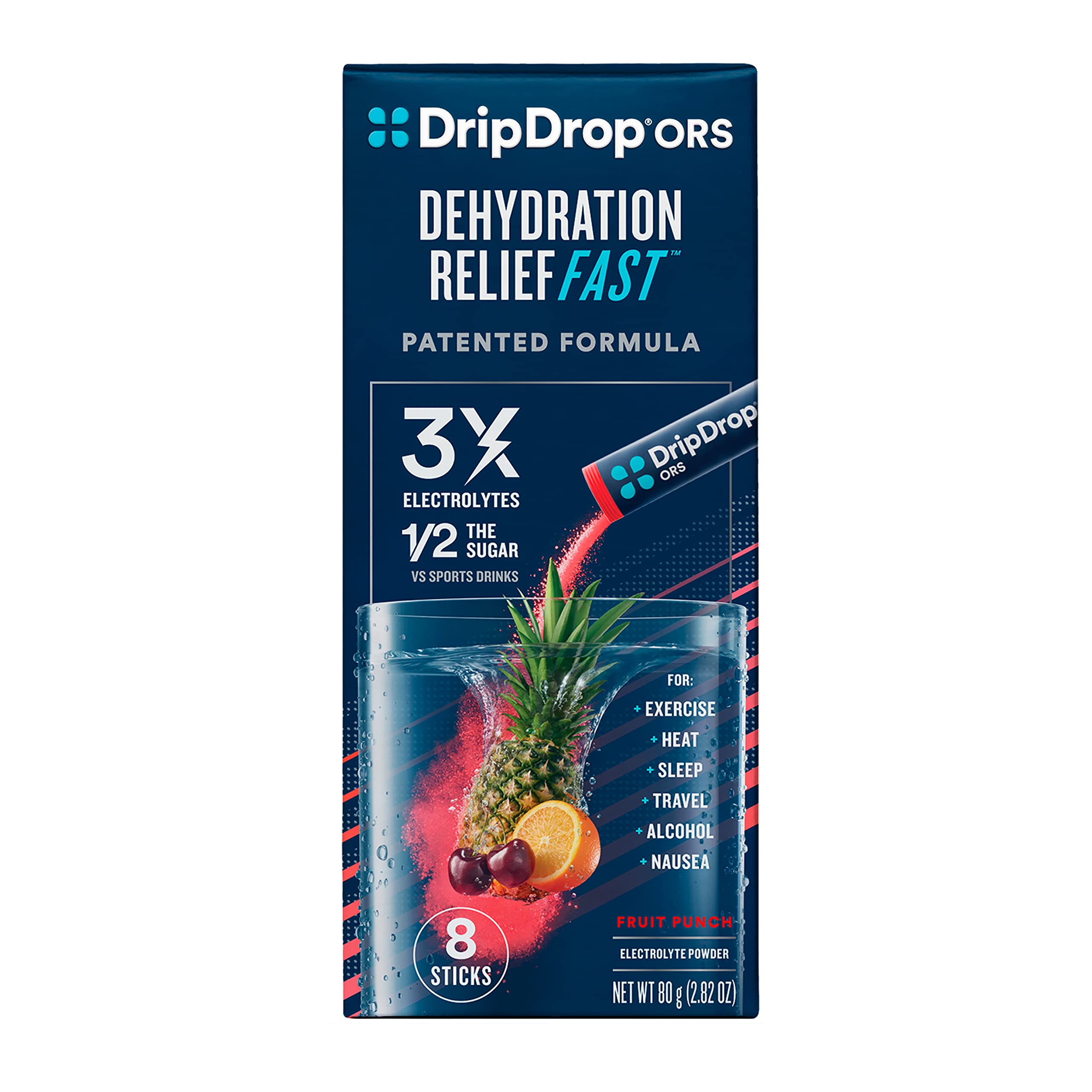 Amazon.com: DripDrop, ORS Electrolyte Powder for Fast Dehydration ...