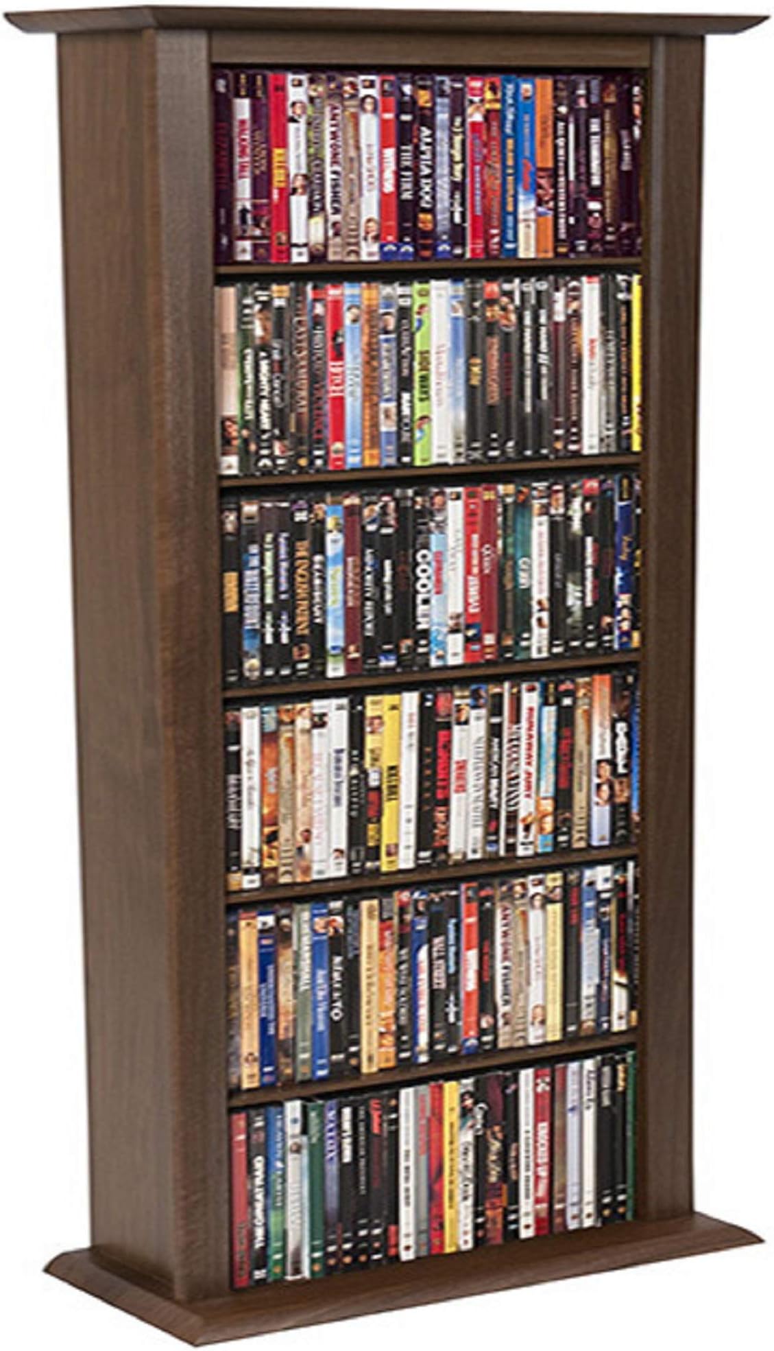 Amazon.com: Single Media Storage Tower - Walnut : Home & Kitchen