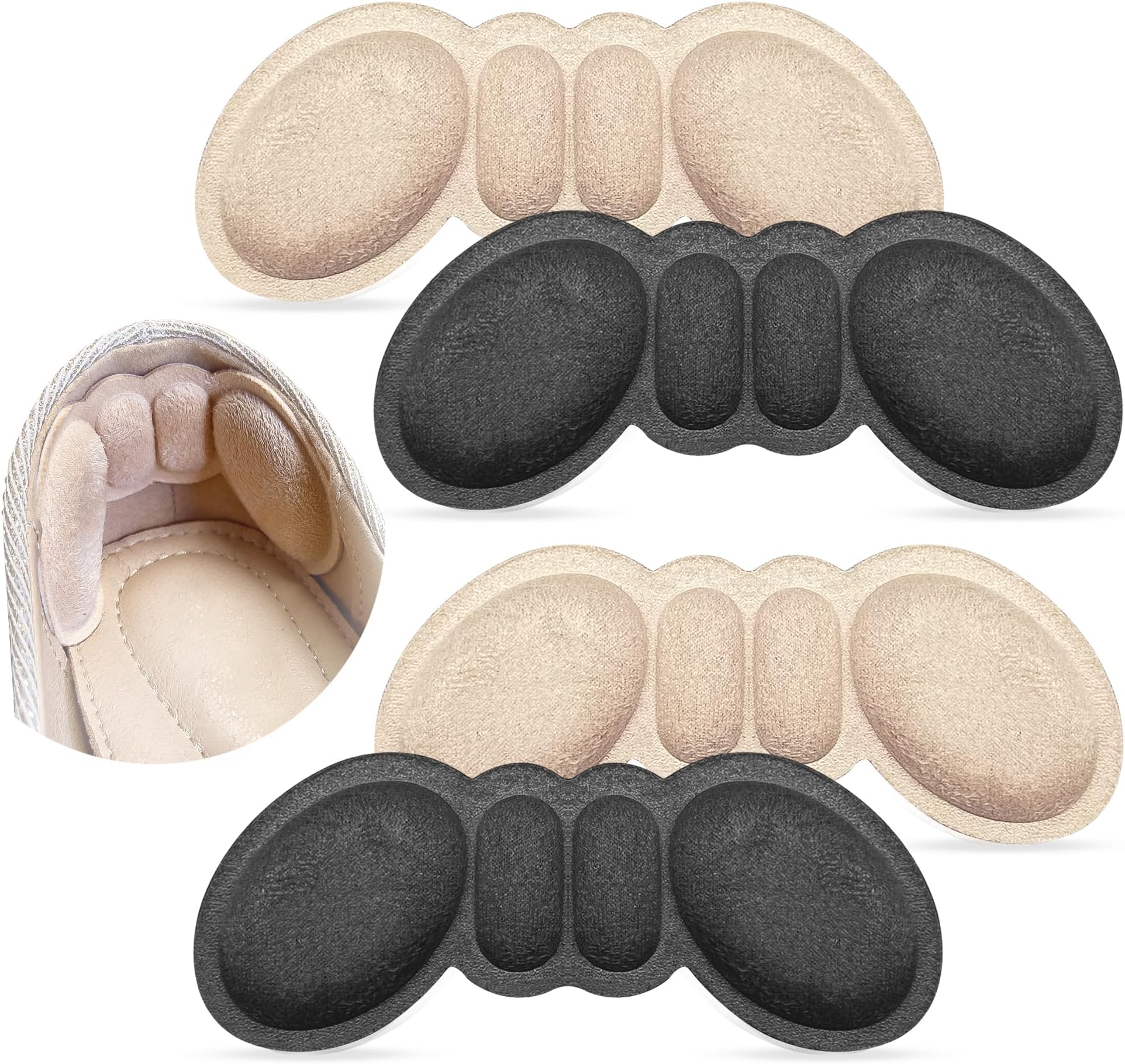 Amazon.com: Heel Inserts for Women - Heel Pads for Shoes That are Too ...