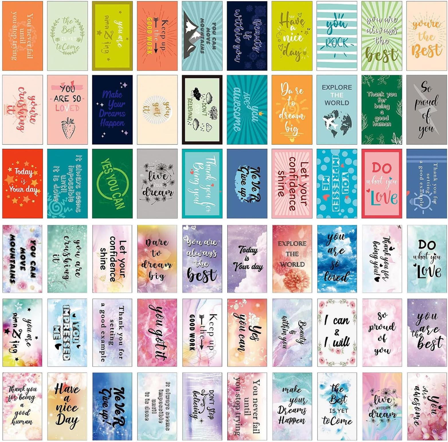 60 Unique Encouragement Cards, Motivational Greeting Cards ...