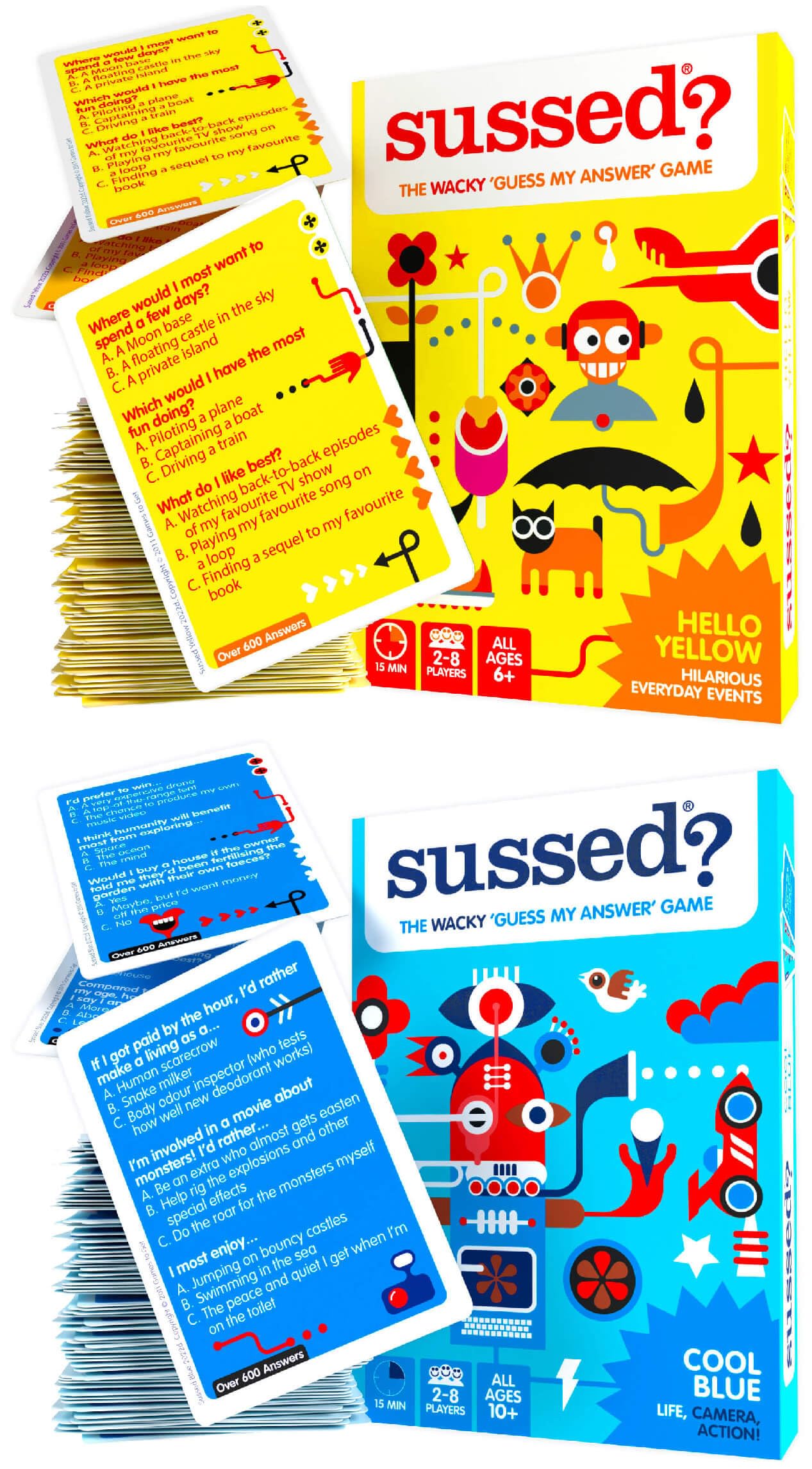 Amazon.com: SUSSED 450 Wacky Conversation Starters for Kids, Teens ...