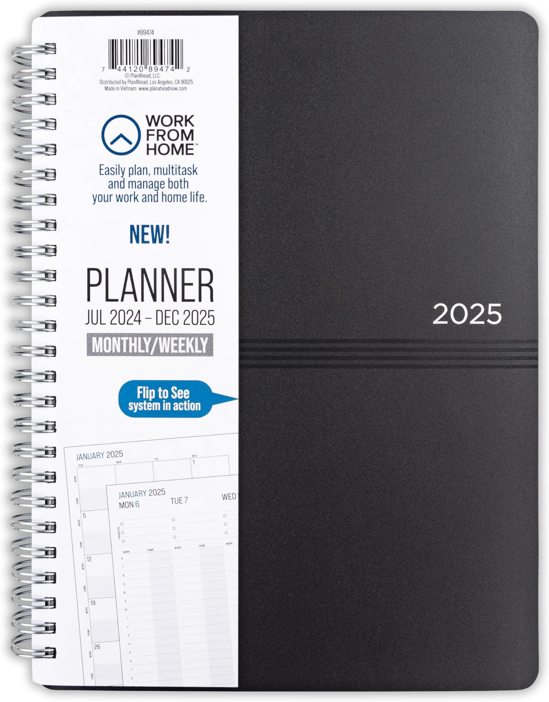 Amazon.com : PlanAhead 2025 Planner - 8"x5.5" 18 Month Weekly & Monthly ...