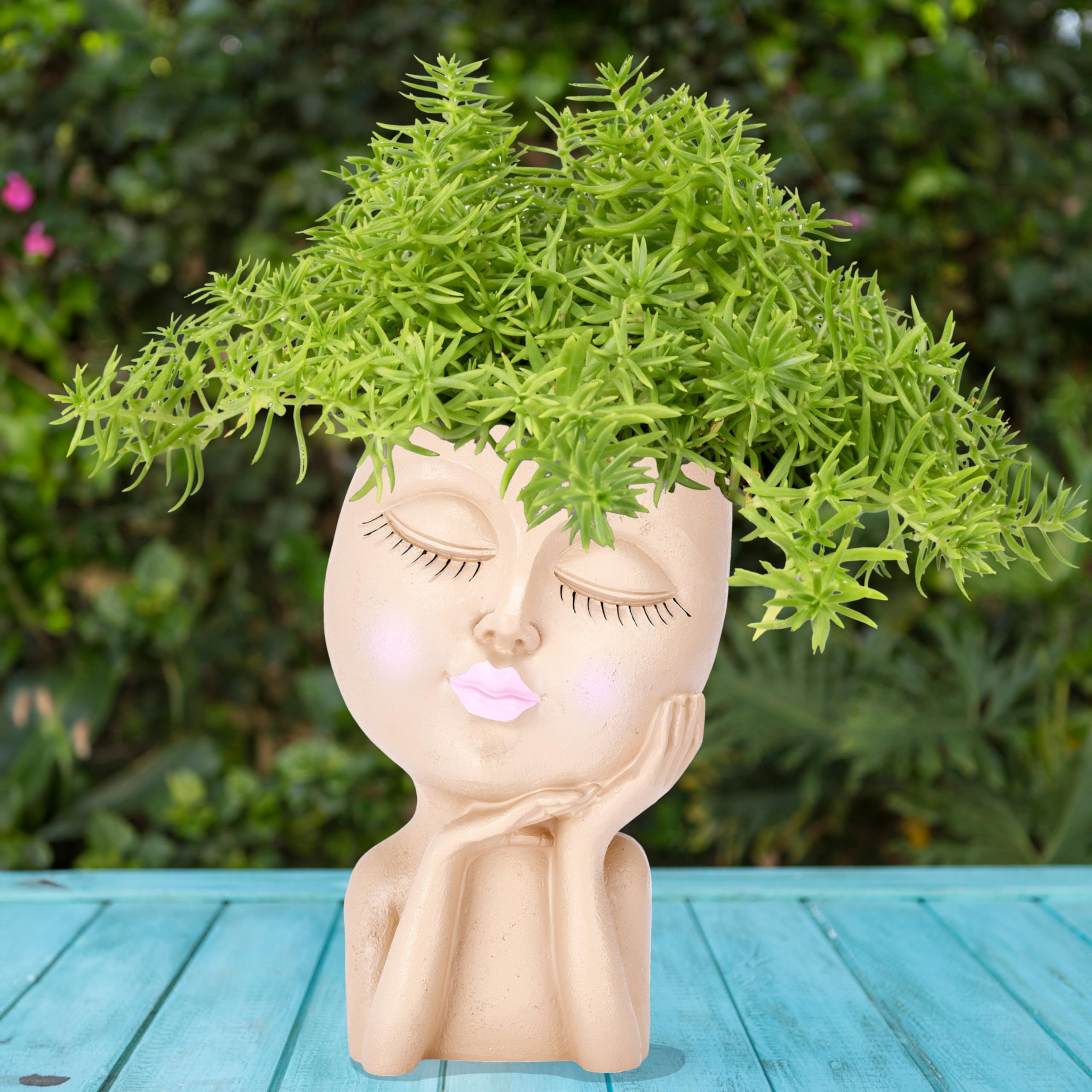 Amazon.com : Noa Store Face Planters Pots Head - Decorative Large Face ...