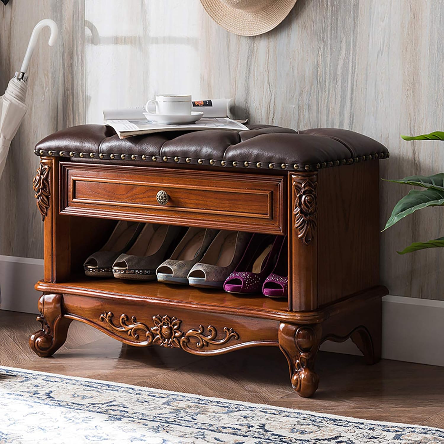 Amazon.com: Storage Shoe Bench Shoe Storage Bench Shoes Cabinet Bench ...