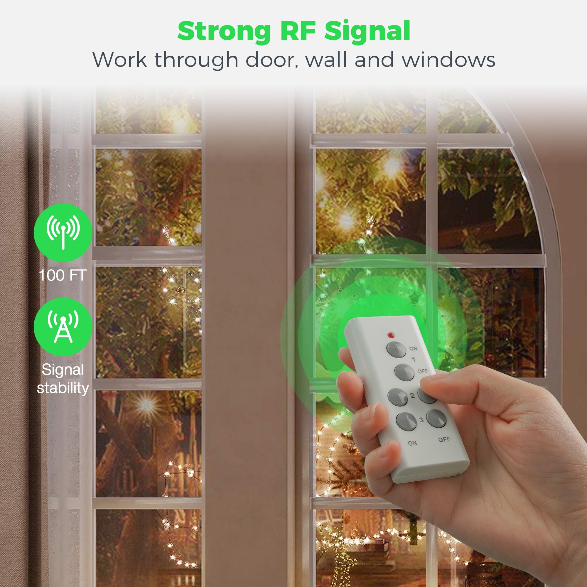 Snapklik.com : 3 Pack Remote Control Outlet, TESSAN Wireless Electrical ...