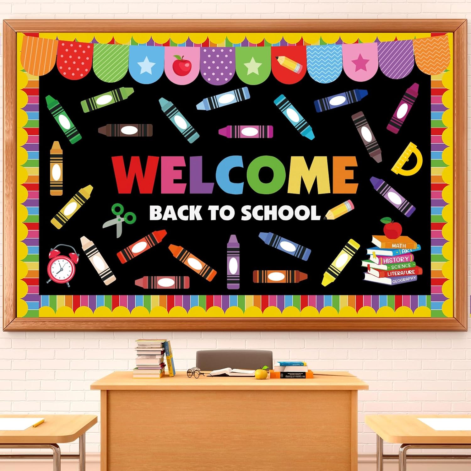 Amazon.com: GiftPeak Welcome Back to School Bulletin Board,Back to ...