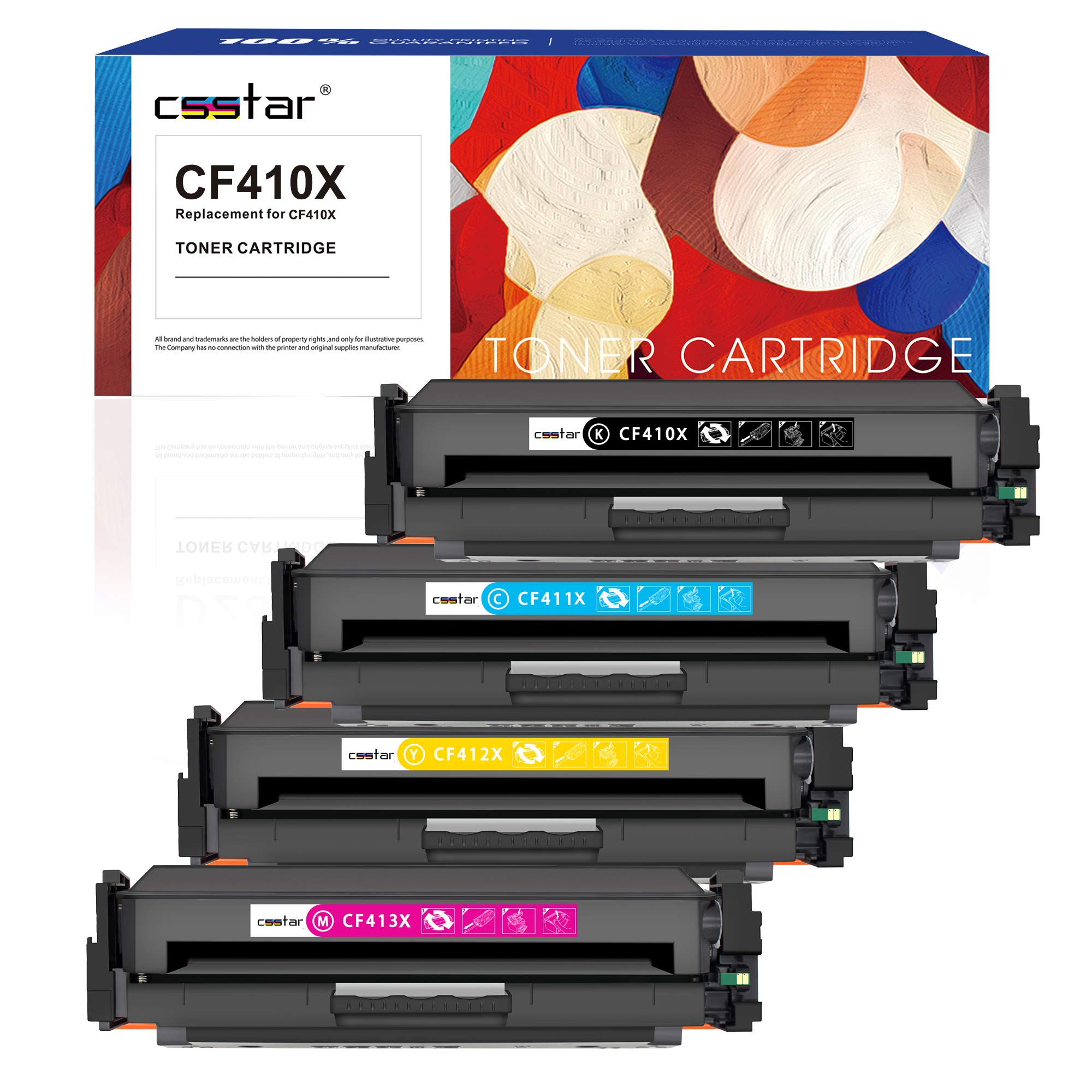 Amazon.com: CF410X 410X CF410A 410A Toner Cartridge Compatible ...