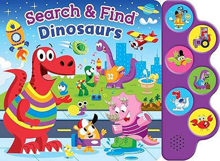 Amazon.com: Search & Find: Dinosaurs Fun Sound Book - Search for ...
