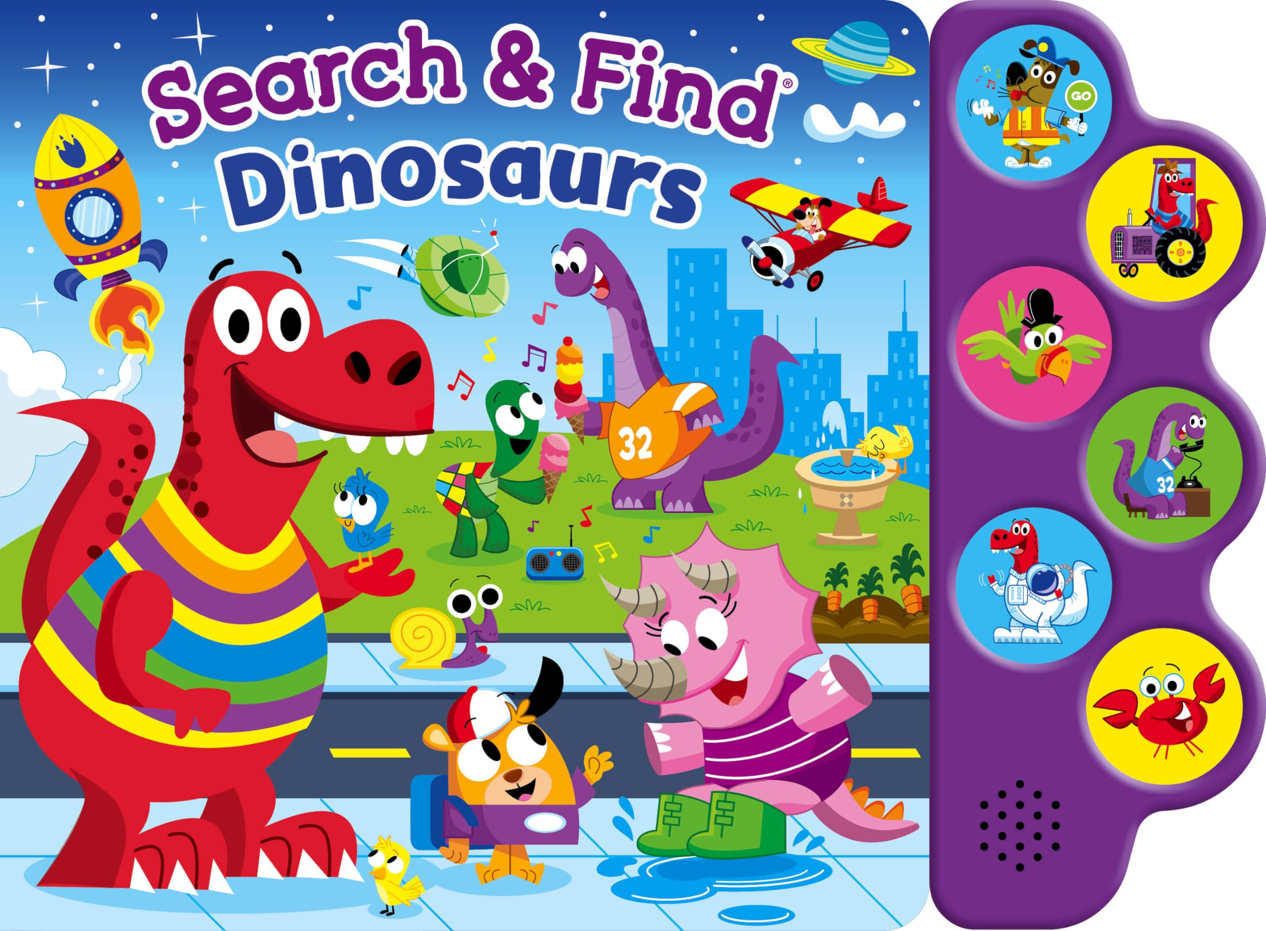 Amazon.com: Search & Find: Dinosaurs Fun Sound Book - Search for ...