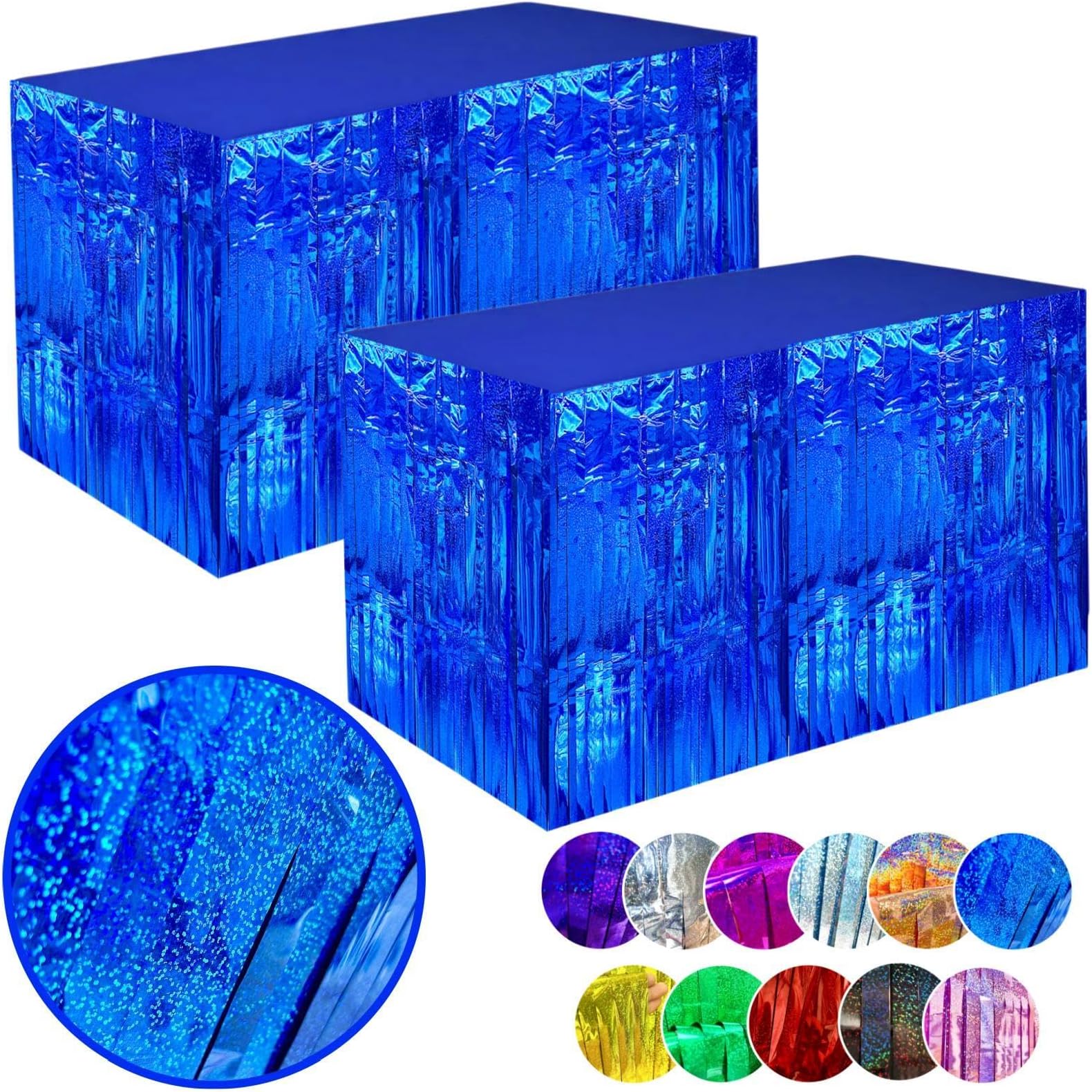 Amazon.com: 2 Carnival Table Skirts, Circus Tableskirt Decorations Red ...