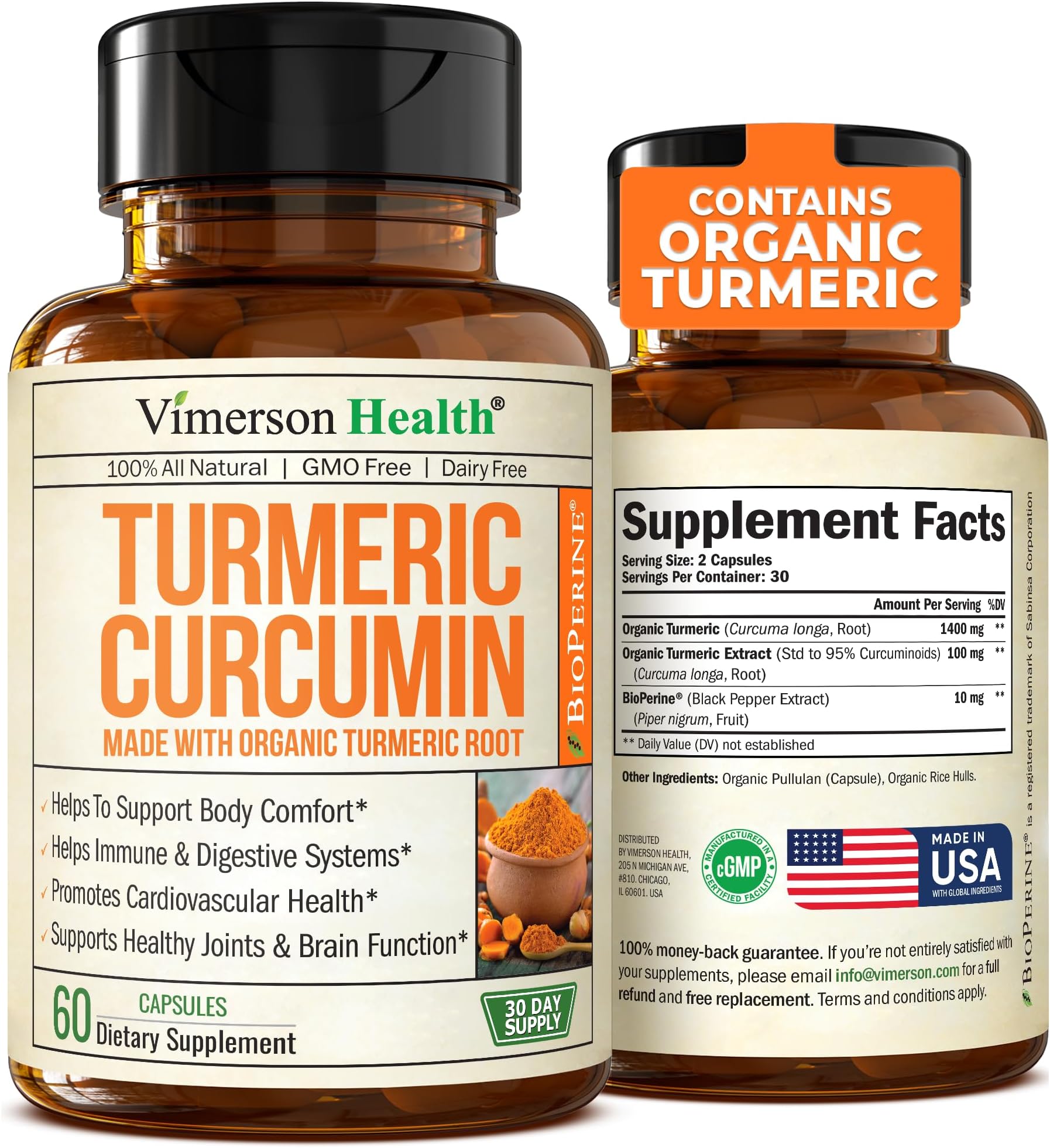 Amazon.com: Infinity Turmeric Capsules | High Potency Curcumin ...