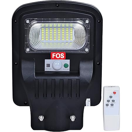 FOS Solar LED Street Light 40W LED Chips - All-in-ONE, Cool White 6500k ...