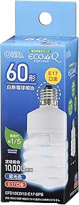 Amazon.co.jp: オーム電機 電球形蛍光灯 スパイラル形 E17 60形相当 昼光色 エコデンキュウ EFD15ED/12-E17SPB 06-3775 OHM: ホーム＆キッチン