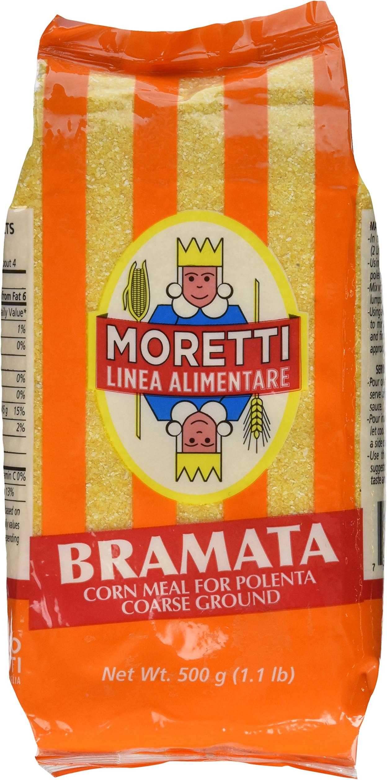 Amazon.com : Moretti Polenta Bramata , 500 grams : Polenta Meals ...