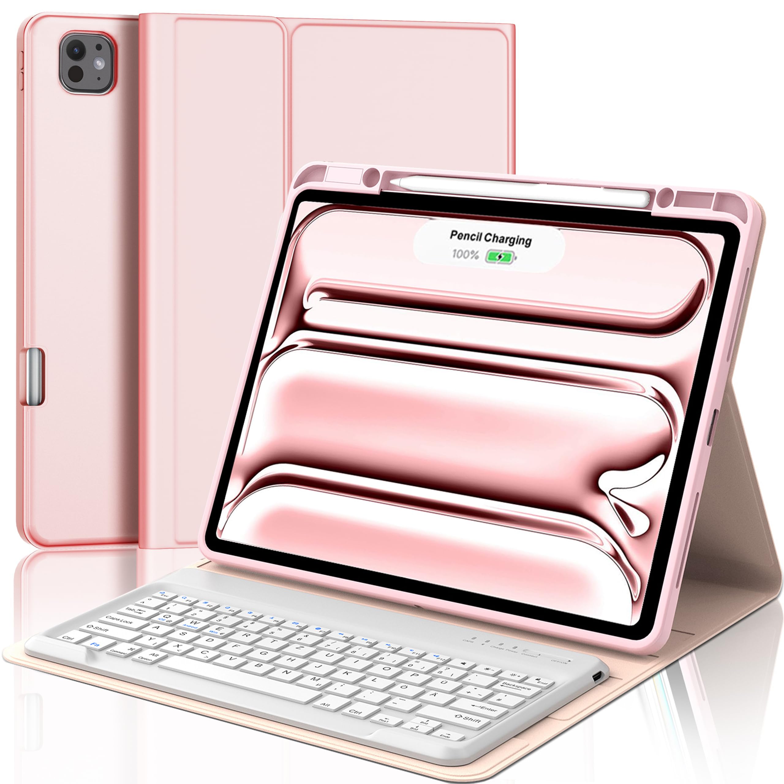Amazon.com: D DINGRICH iPad Pro 13 inch Case 2024 with Keyboard, Smart ...