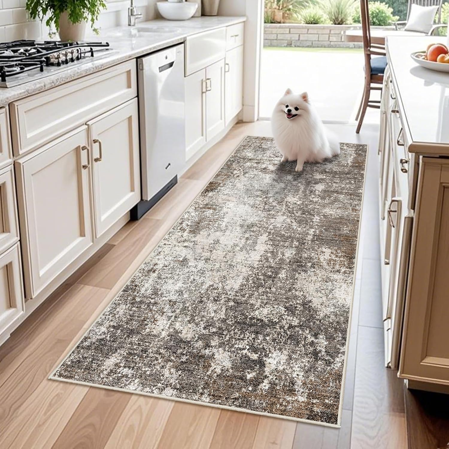 Amazon.com: 3x6 Non-Slip Washable Entryway Rug - Stain-Resistant Low ...