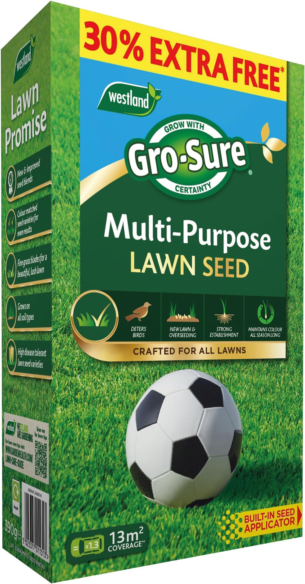 Gro-Sure 20500194 Multi-Purpose Grass Seed 10m2,Green : Amazon.co.uk ...