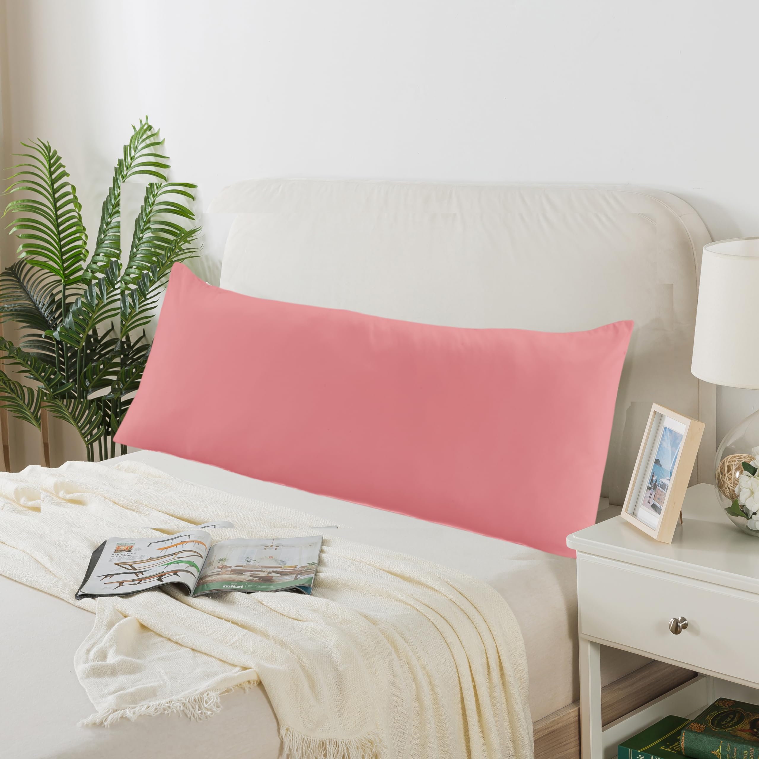 Amazon.com: cretopwin Pink Body Pillow for Adults Shredded Memory Foam ...