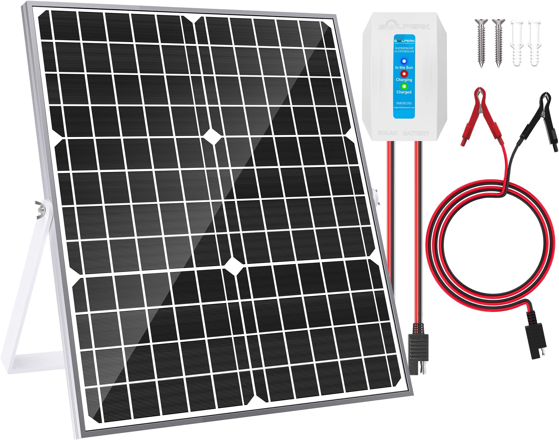 Amazon.com : SOLPERK 30W Solar Panel Charger, Solar Panel Kit ...