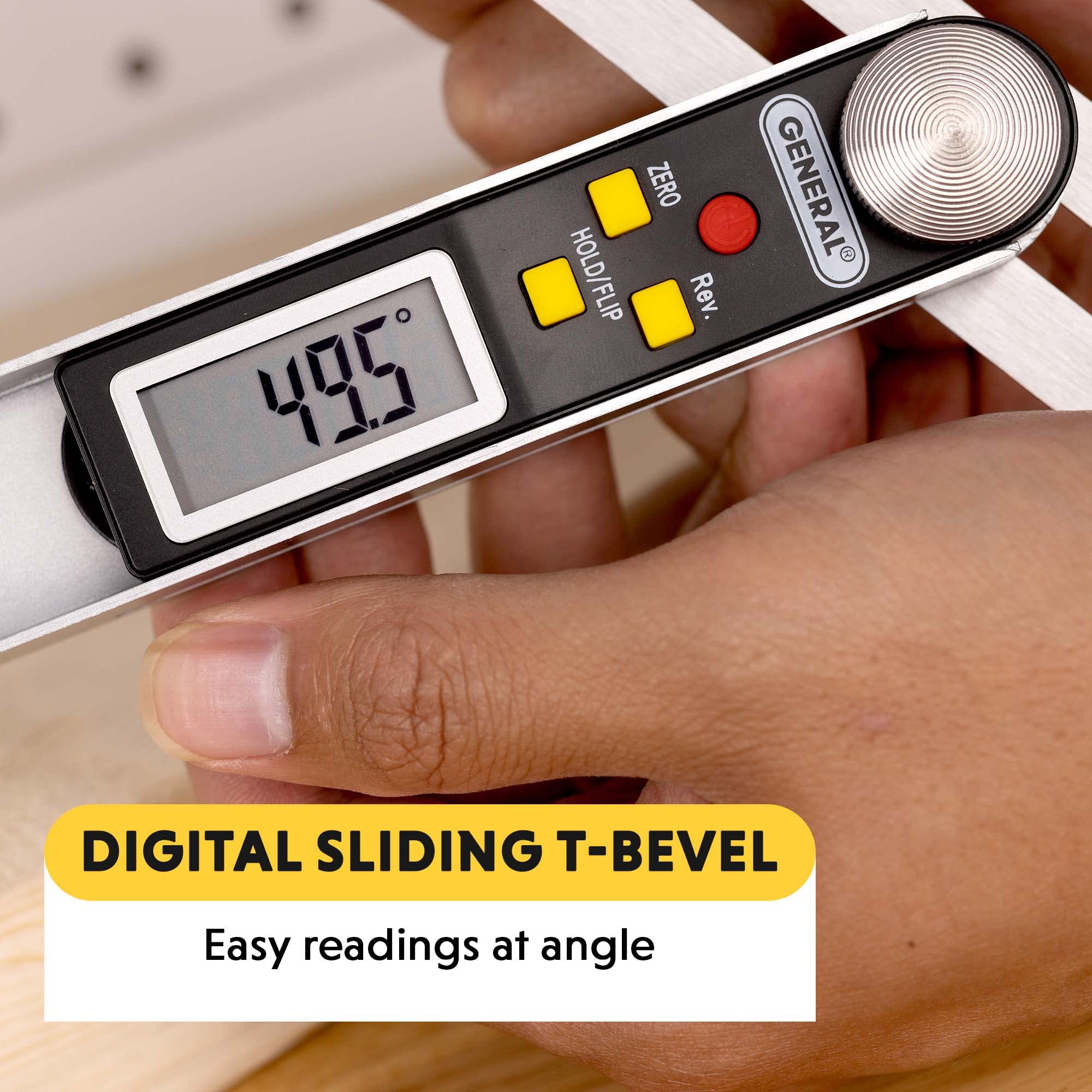 General Tools T-Bevel Gauge & Protractor #828 - Digital Angle Finder ...