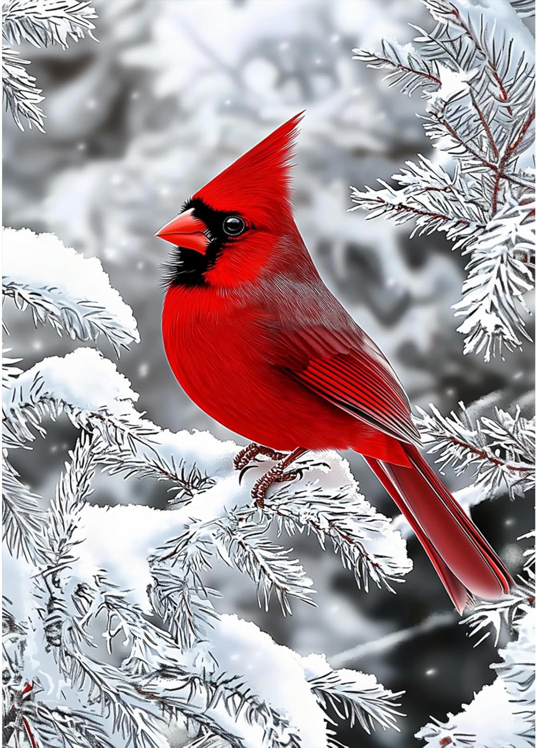 Amazon.com: CEOVR Cardinal Diamond Art Kits for Adults, Winter Bird ...