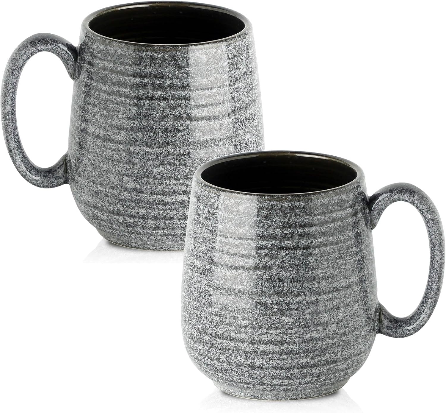 Amazon.com: Hasense Large Coffee Cups Ceramic Set of 2, Porcealin 20 oz ...