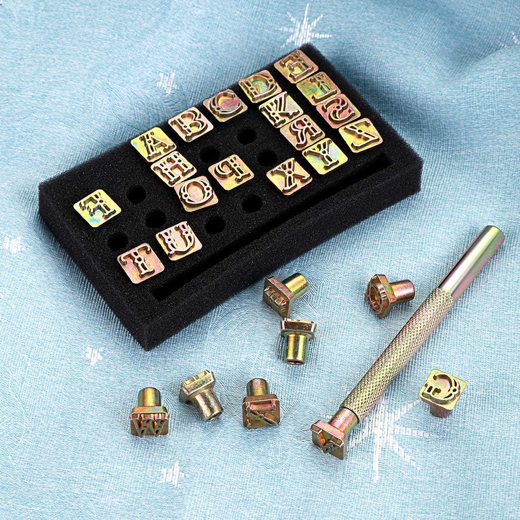 OwnMy Juego de sellos de letras mayúsculas, 38 pulgadas0.374 in, juego ...