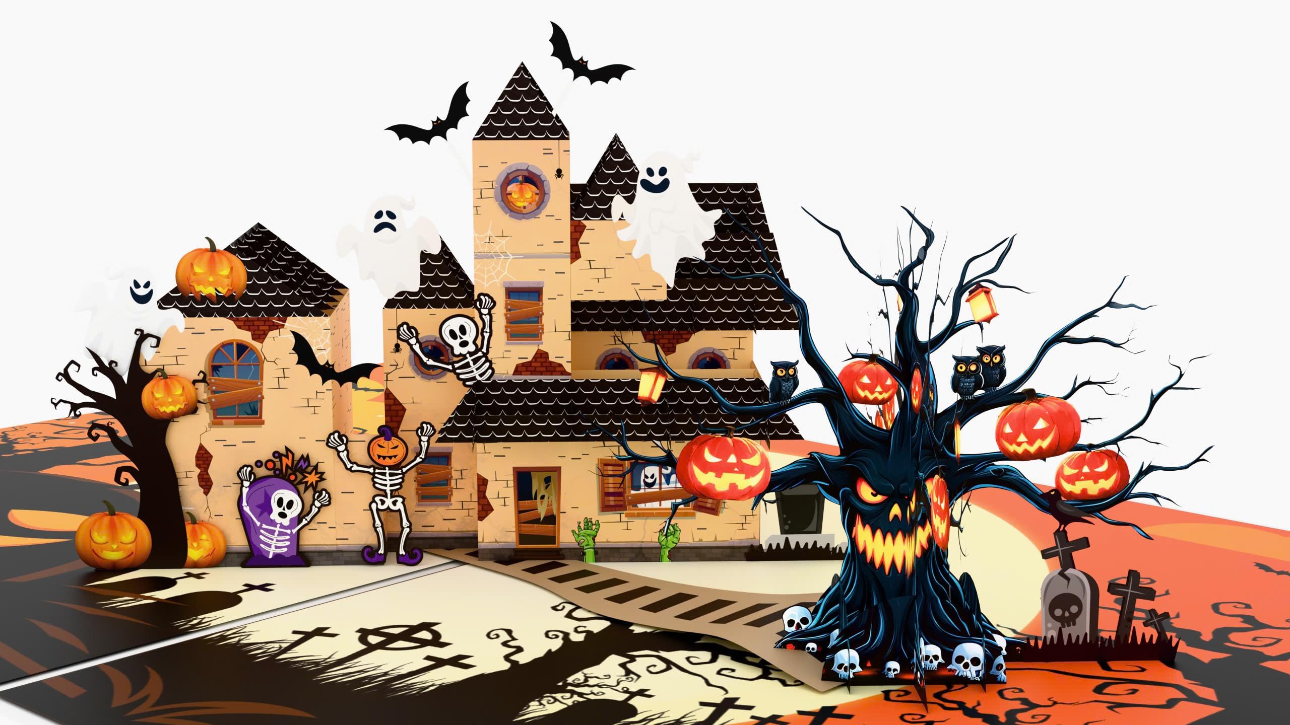 Amazon.com : Motiskyy 36 Pack Halloween Greeting Cards with Envelopes ...