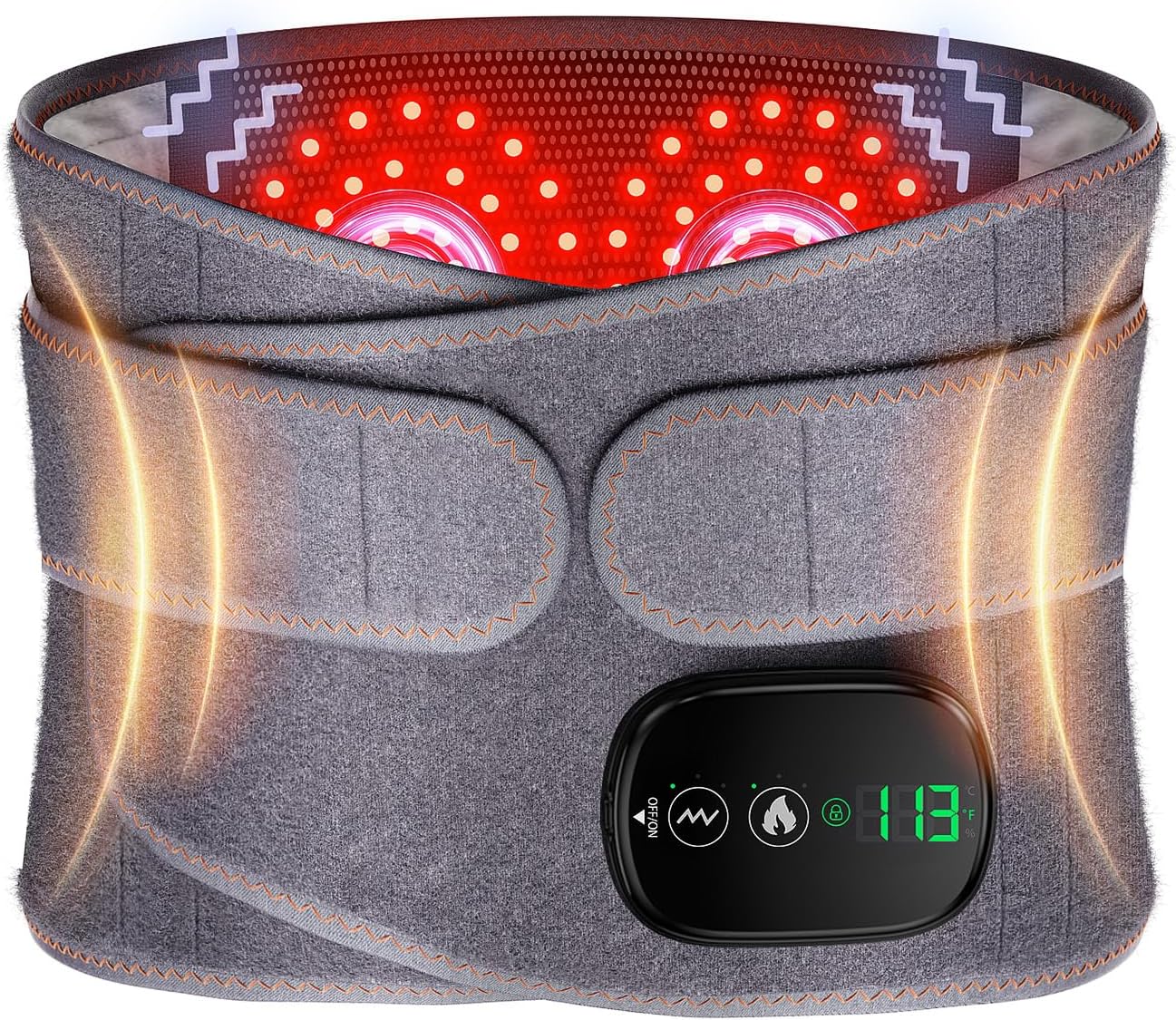 Amazon.com: CUEHEAT Heated Waist Belt - Cordless Heating Pad for Low ...