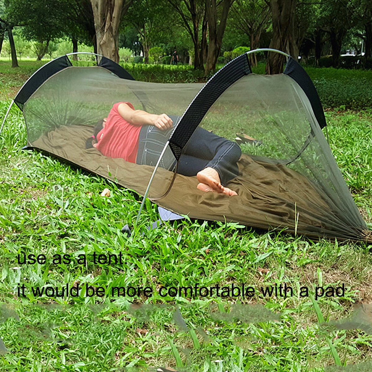 WintMing Hammock with Mosquito Net and Rain Fly Cover 3 in 1 Camping ...