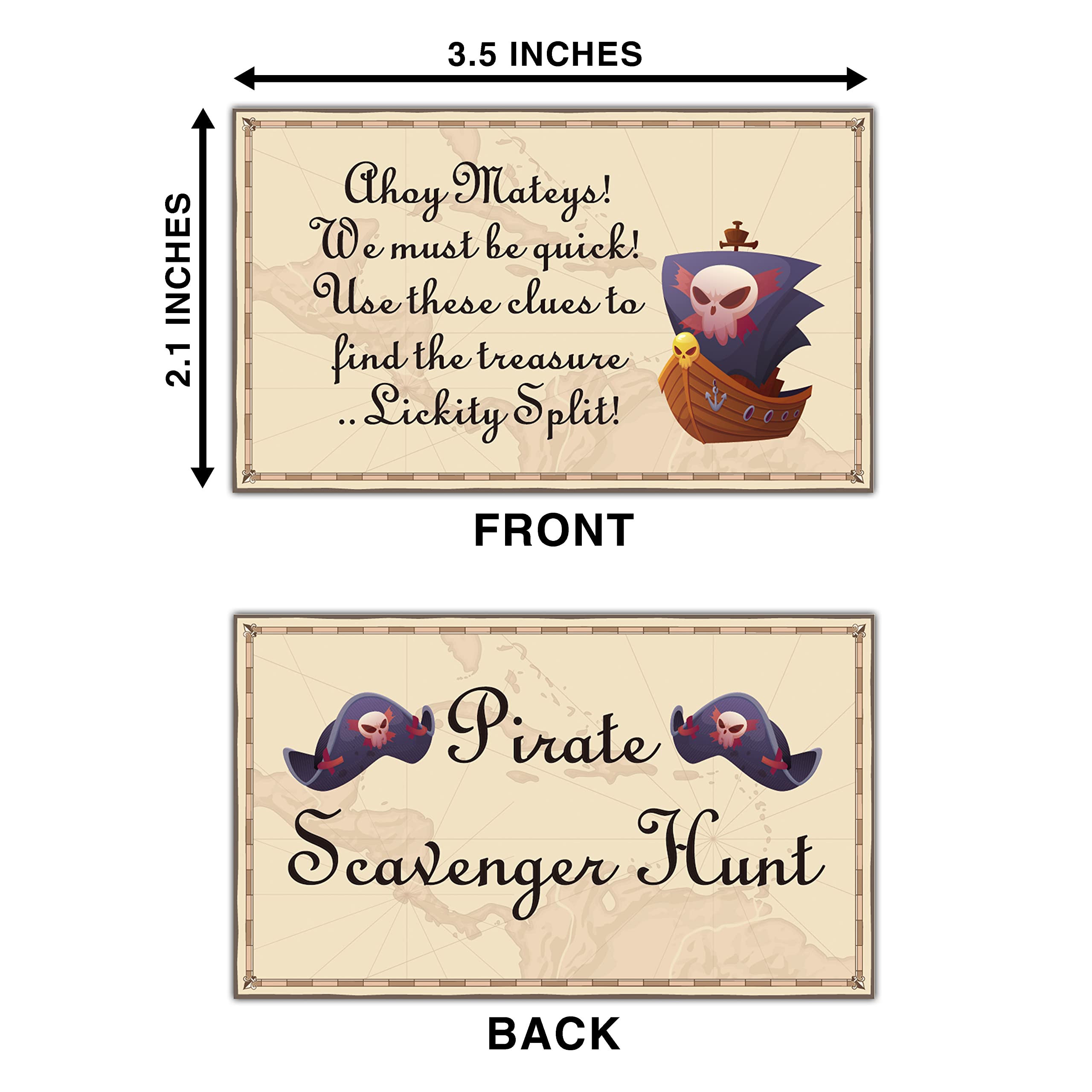 Pirate Treasure Hunt Clues