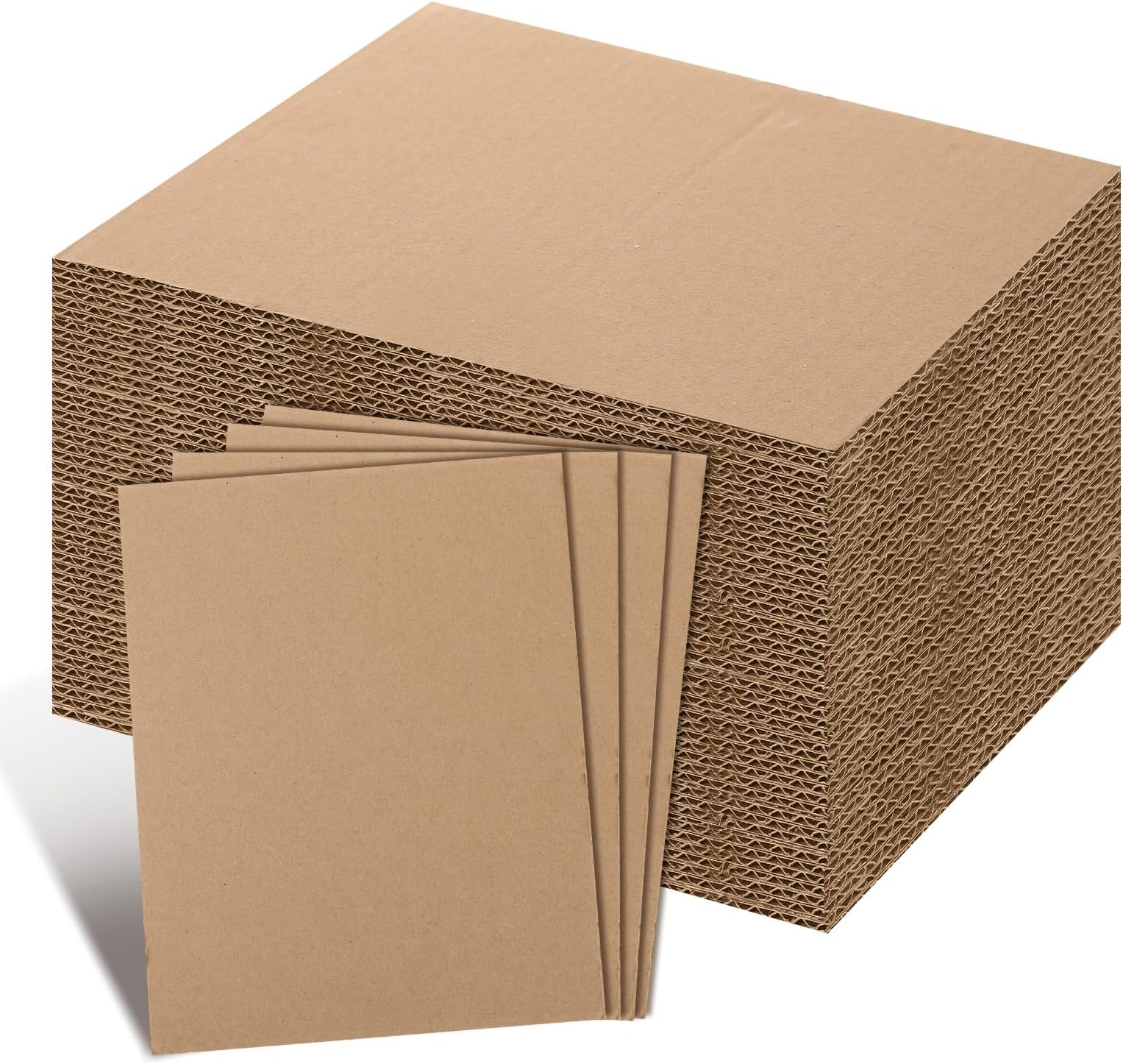 Amazon.com: 50 PCS 12 x 12 Inch Corrugated Cardboard Sheets, 1/8 Inch ...