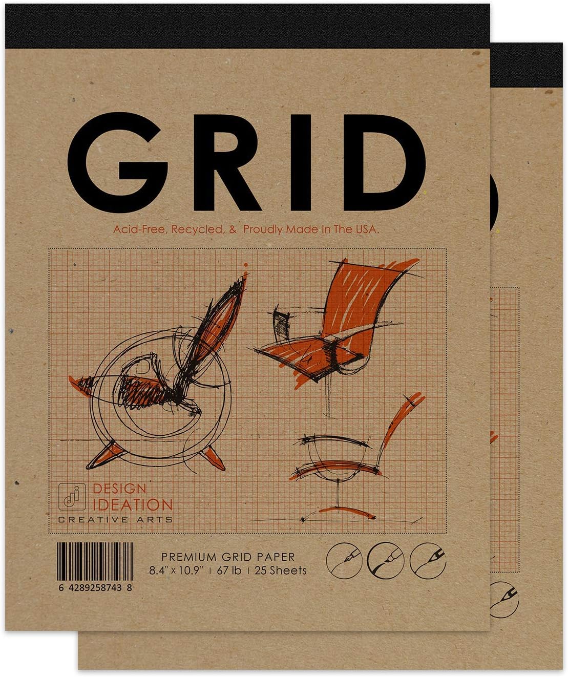 Amazon.com: Made in The USA: Premium Grid Paper Creative Project Pad ...