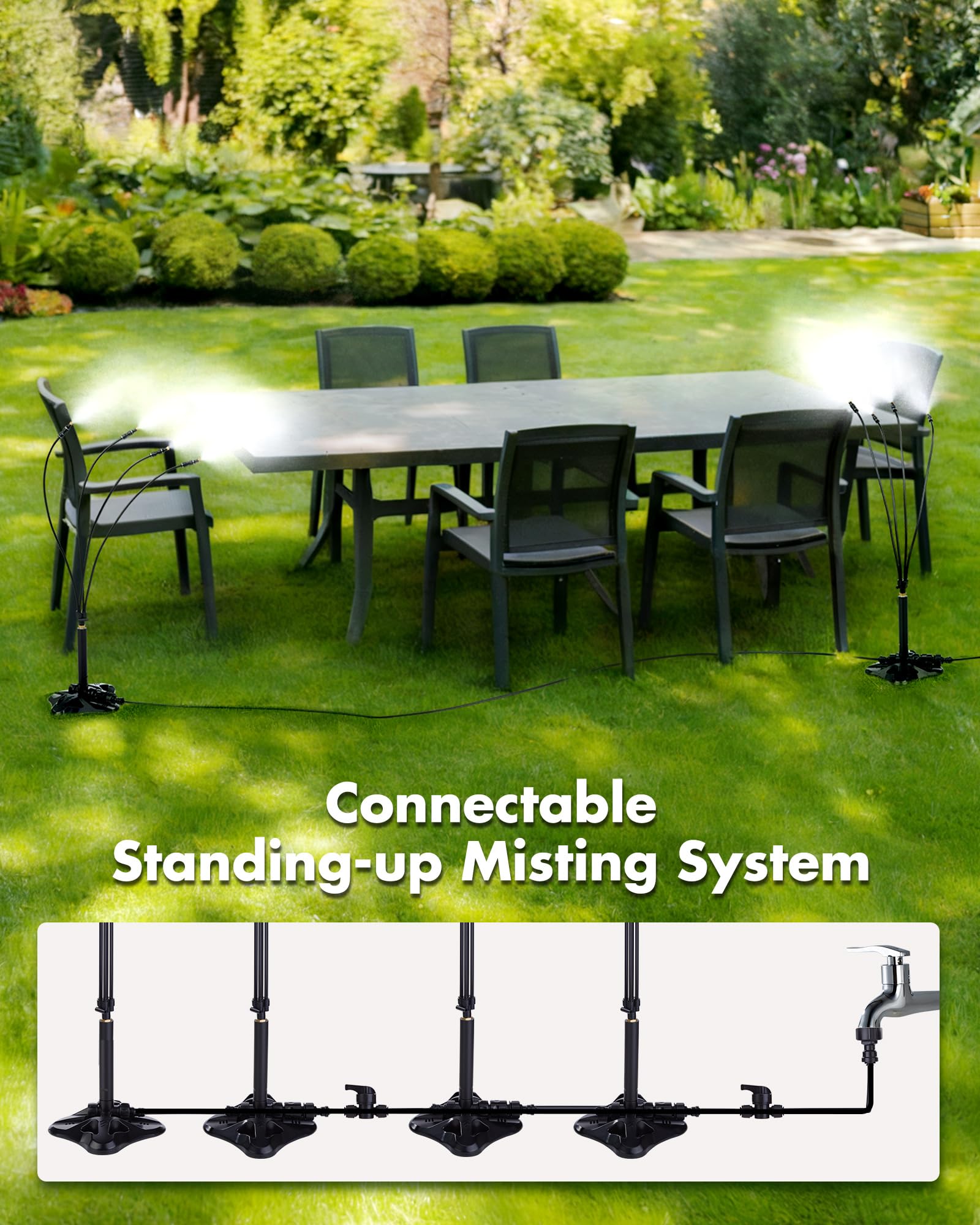 Snapklik.com : Standing Misters For Outside Patio Portable Misting ...