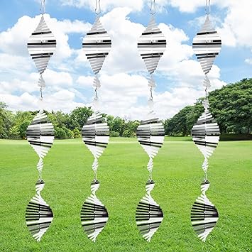 Amazon.com: 4 Strings Oval Metal Bird Discs Set, Holographic Highly ...