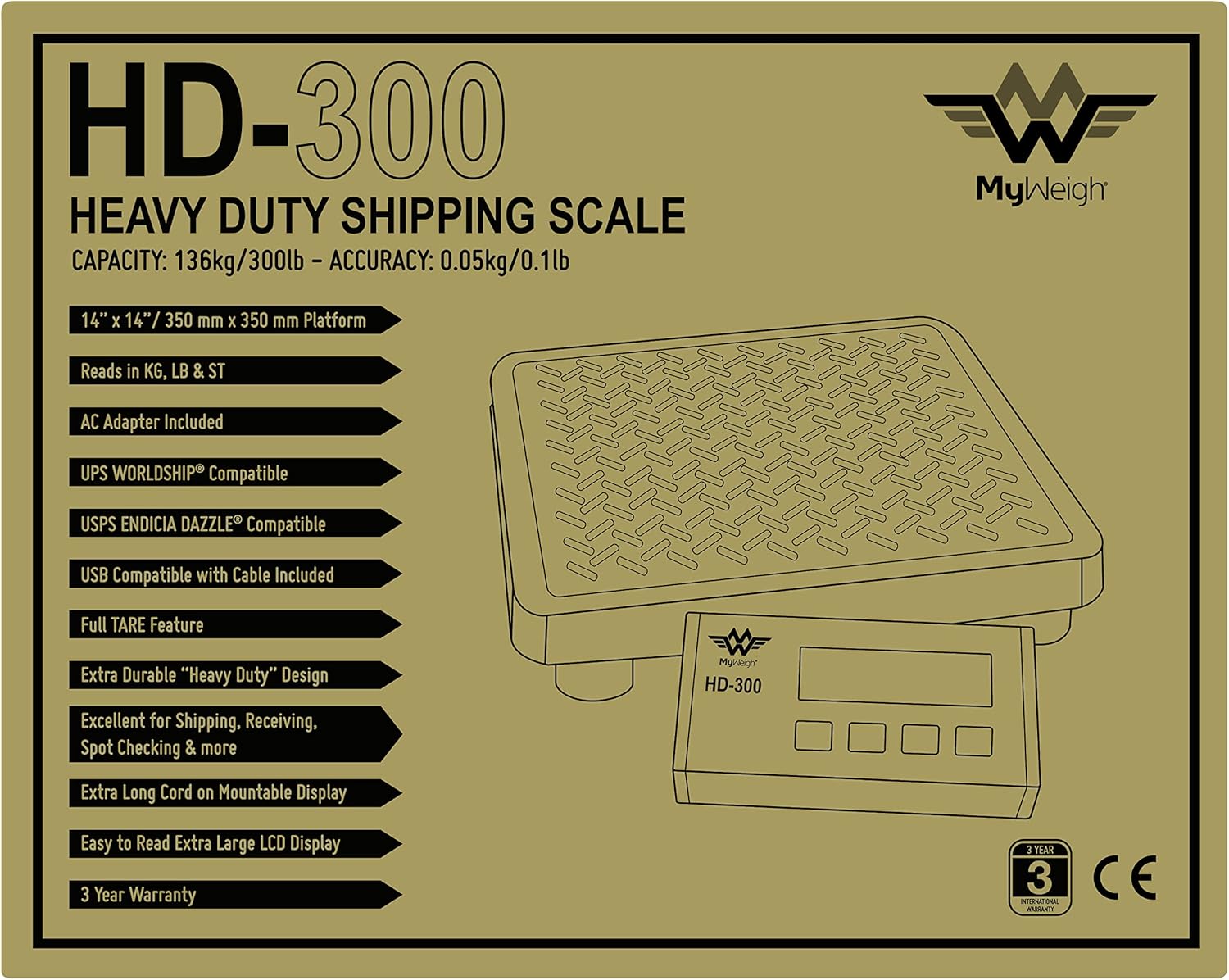 My Weigh hd-300Heavy Duty envío escala – Yaxa Colombia