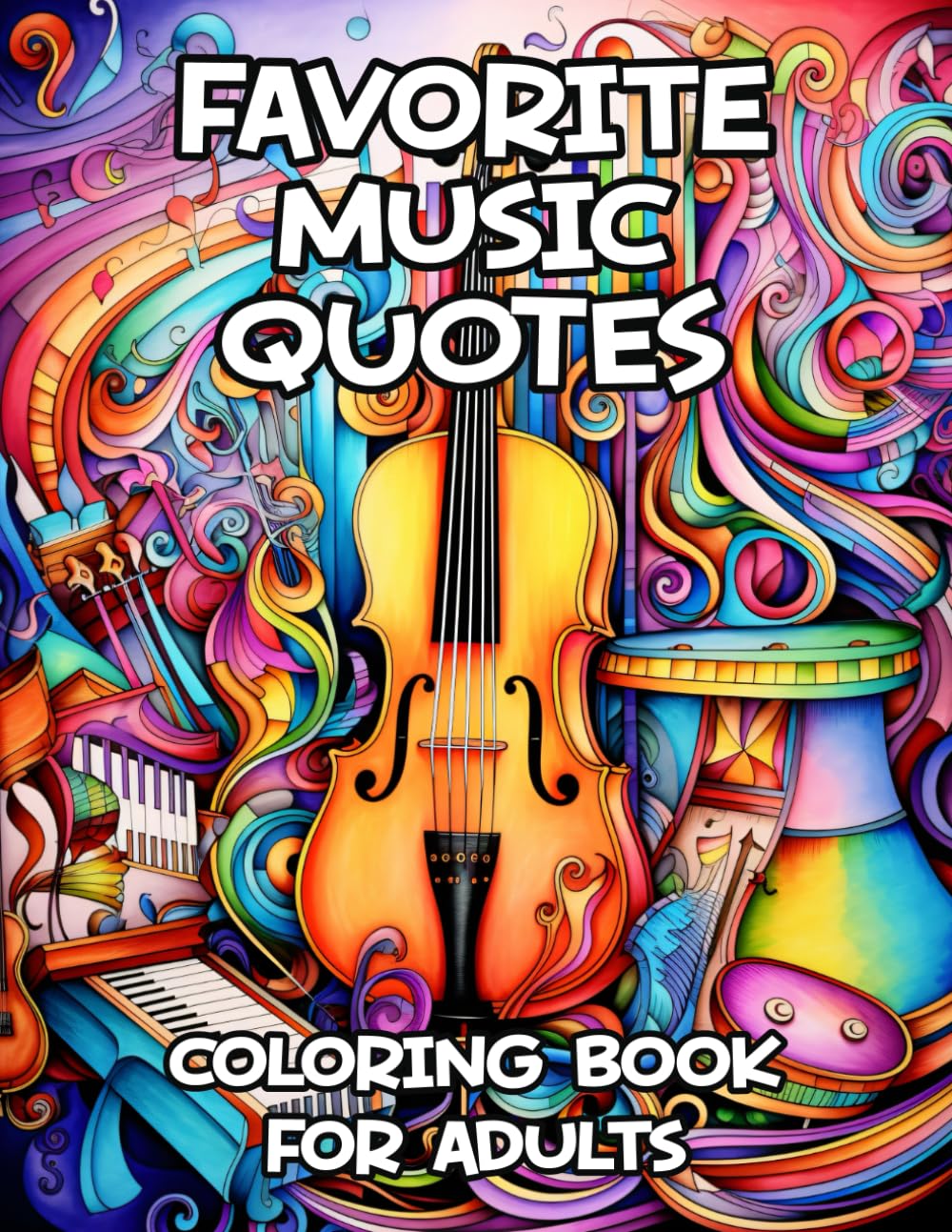 Amazon.com: Favorite Music Quotes Coloring Book For Adults: Funny and ...